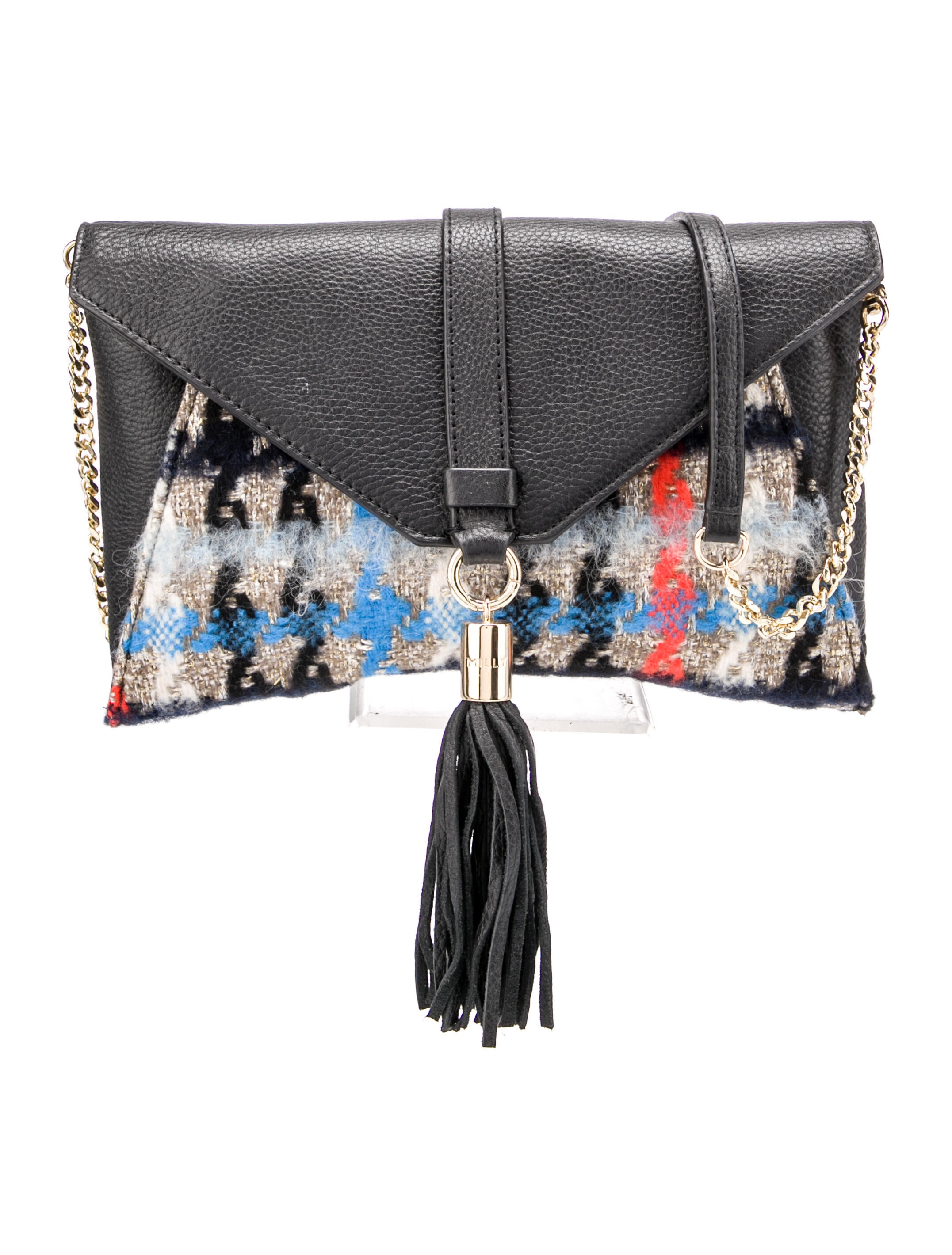 Milly Leather Crossbody Bag - Black Crossbody Bags, Handbags - WM673927 ...