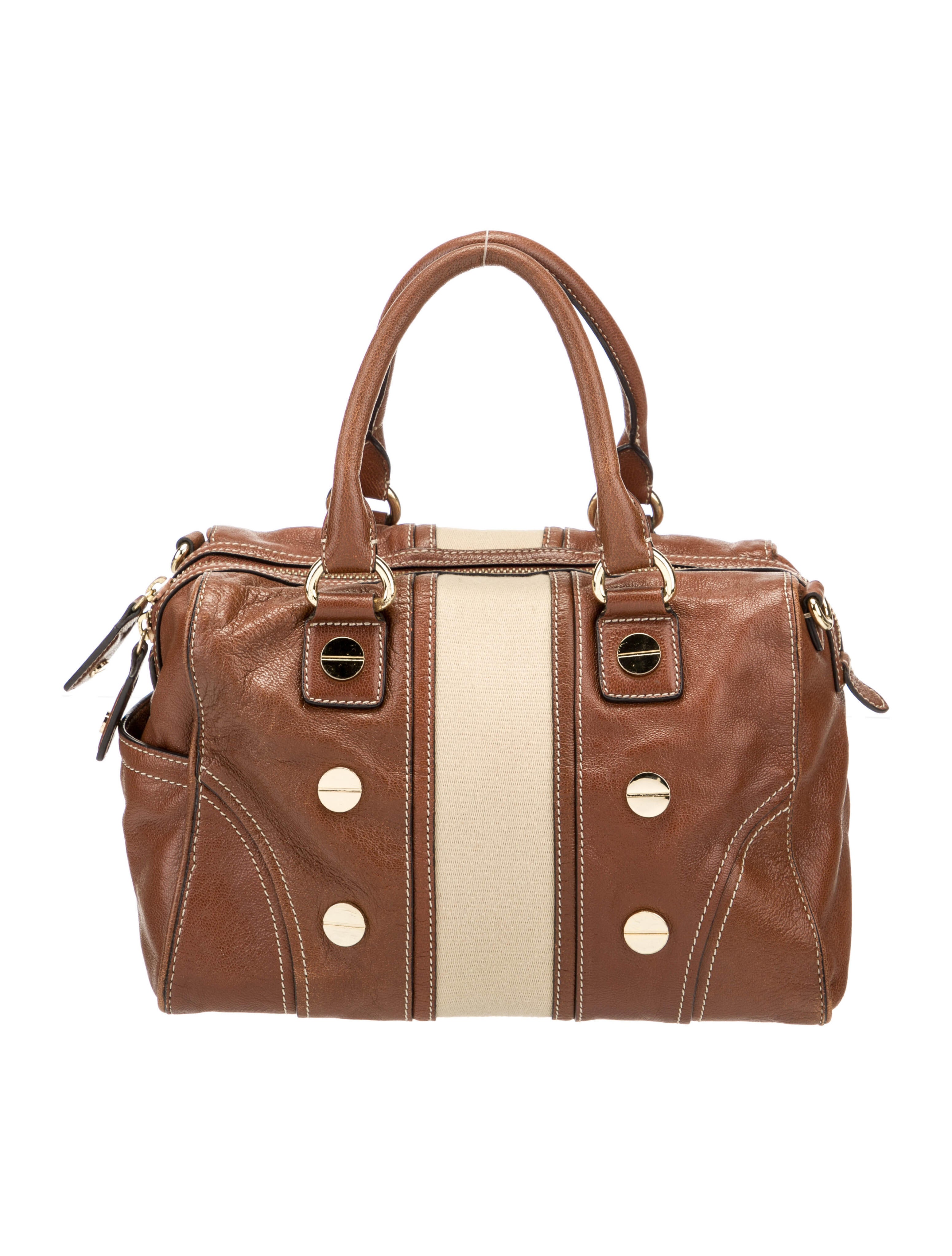 Milly Leather Handle Bag - Brown Handle Bags, Handbags - WM674907 | The ...