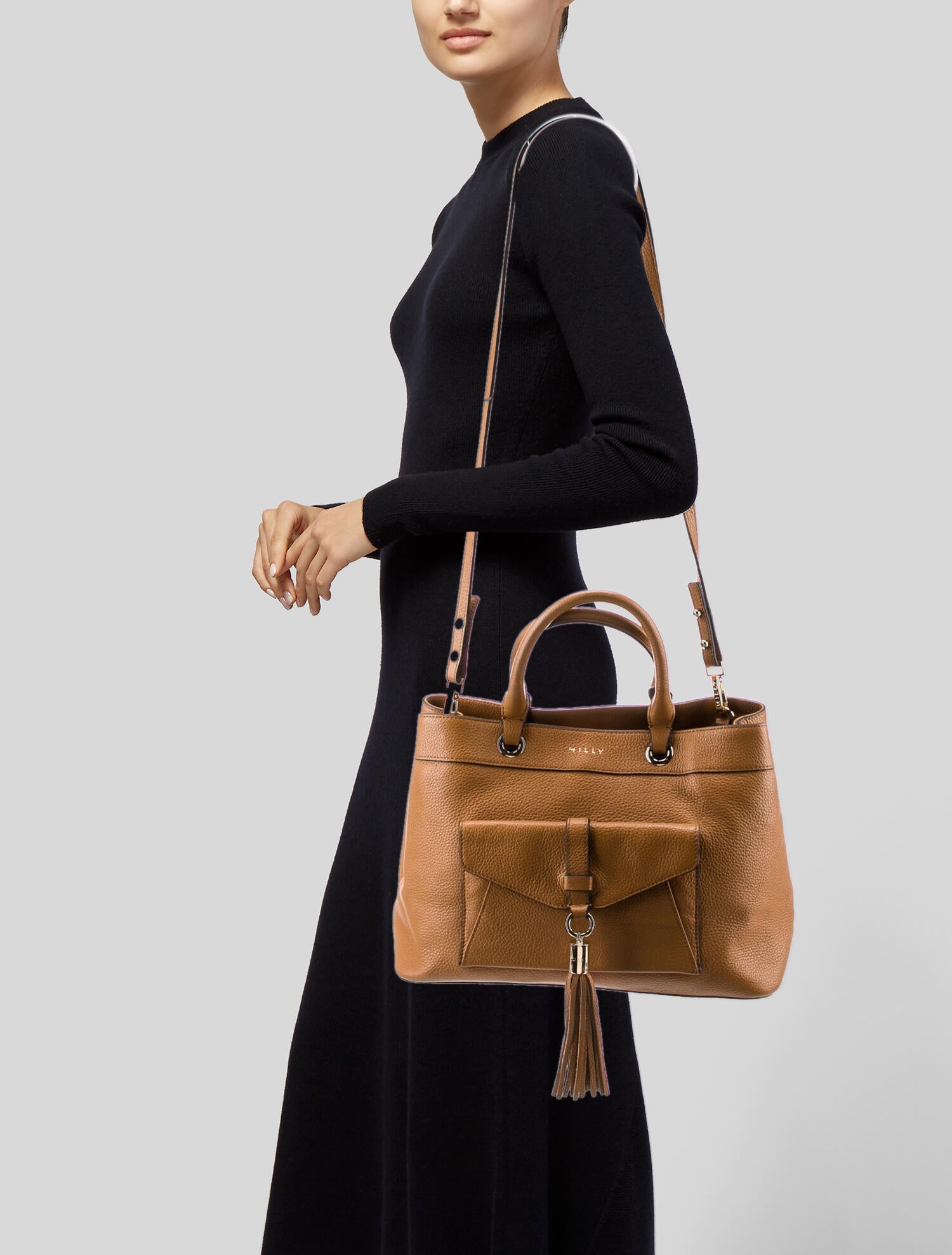 Kate Spade New York Textured Leather Handle Bag - Metallic Handle Bags ...