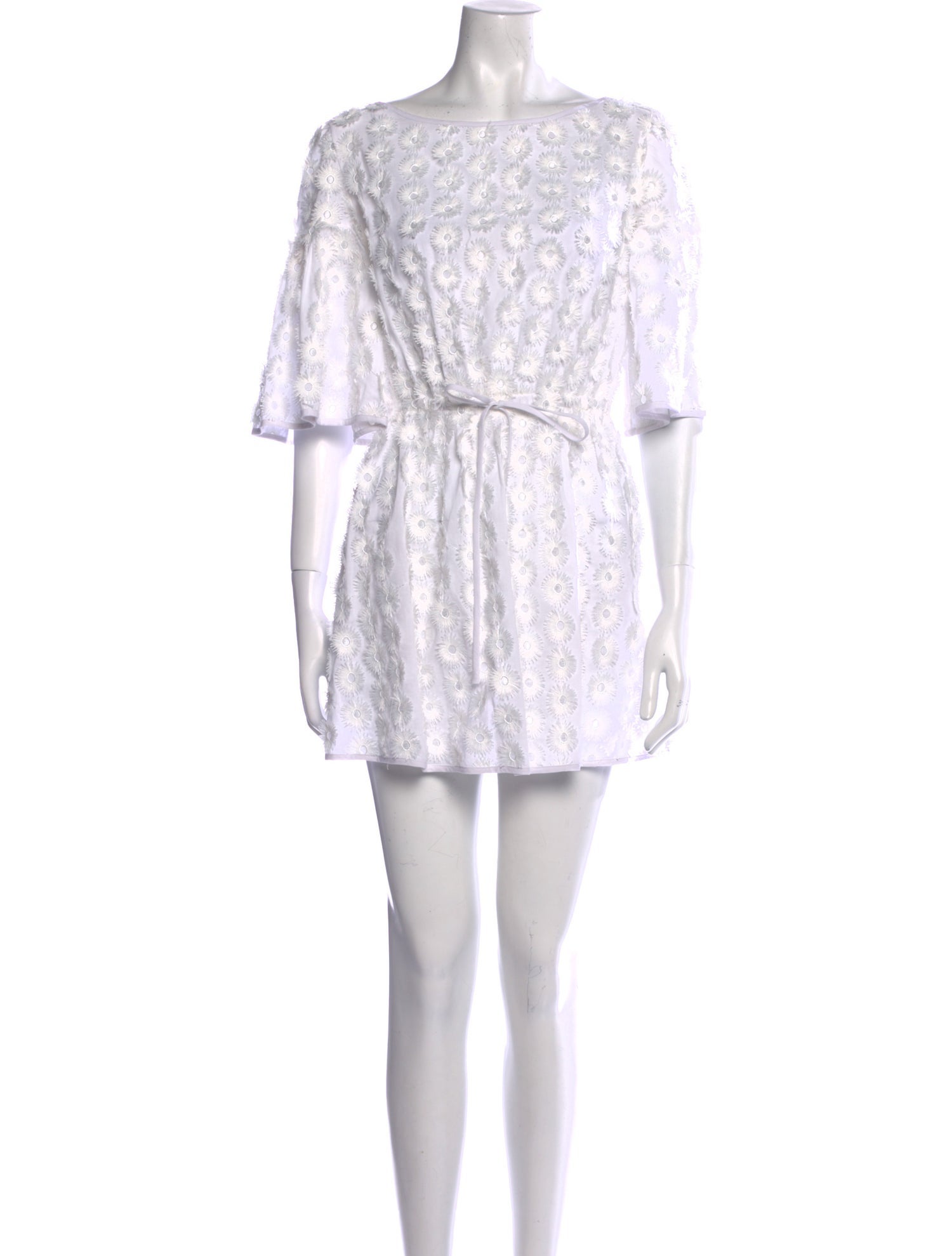 Milly Floral Print Mini Dress - White Dresses, Clothing - WM676799 ...