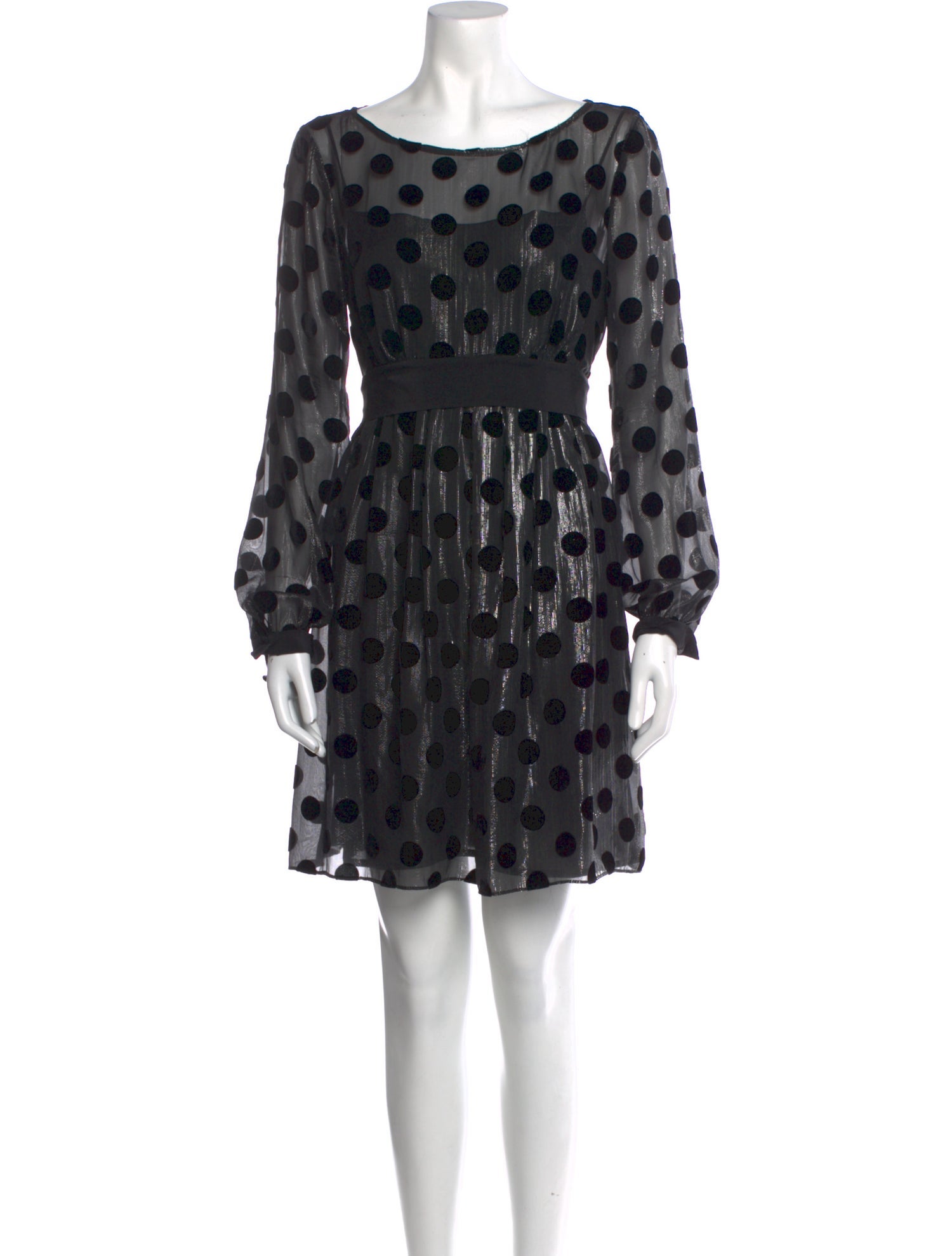 Milly Polka Dot Print Mini Dress - Black Dresses, Clothing - WM677081 | The RealReal