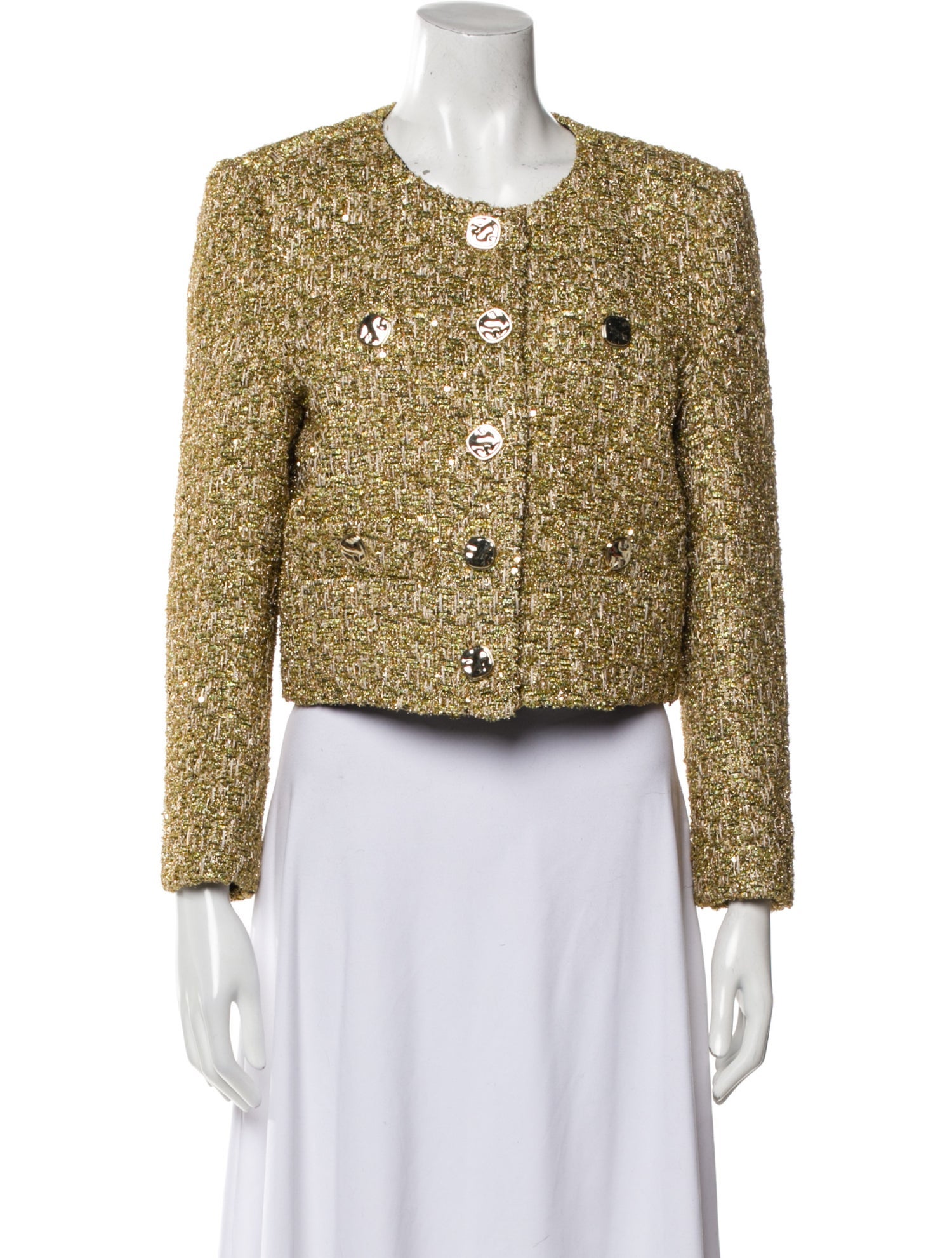 Milly Printed Evening Jacket w/ Tags - Gold Jackets, Clothing ...