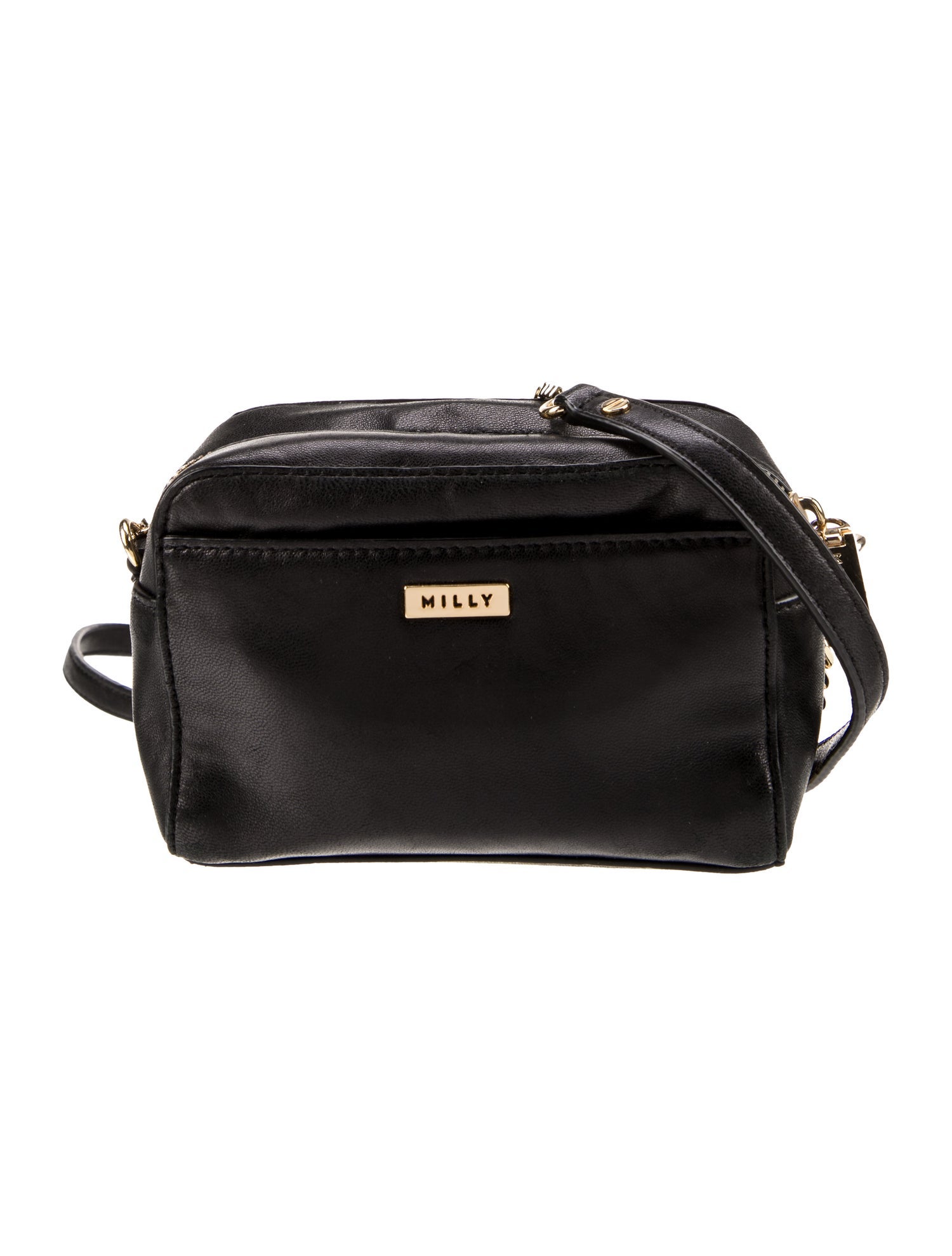 Milly Leather Shoulder Bag - Black Crossbody Bags, Handbags - WM690436 ...