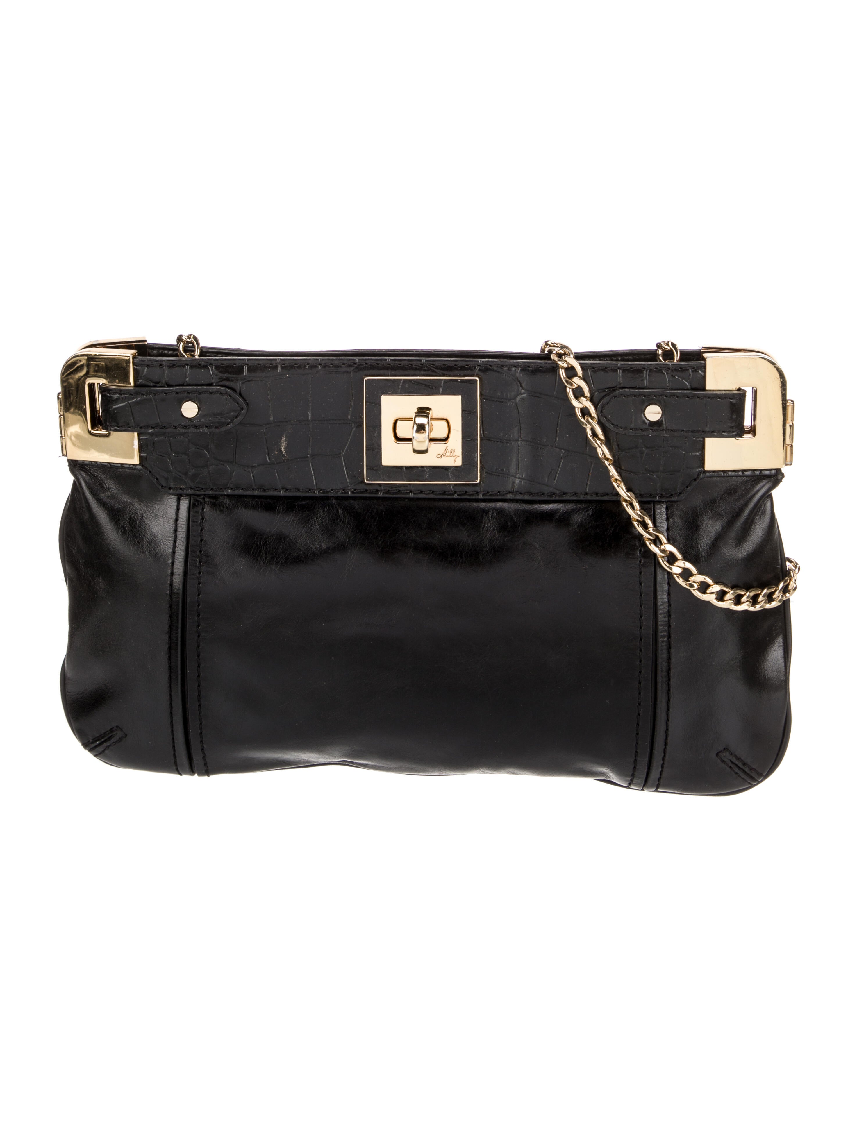 Milly Leather Shoulder Bag - Black Shoulder Bags, Handbags - WM694578 ...