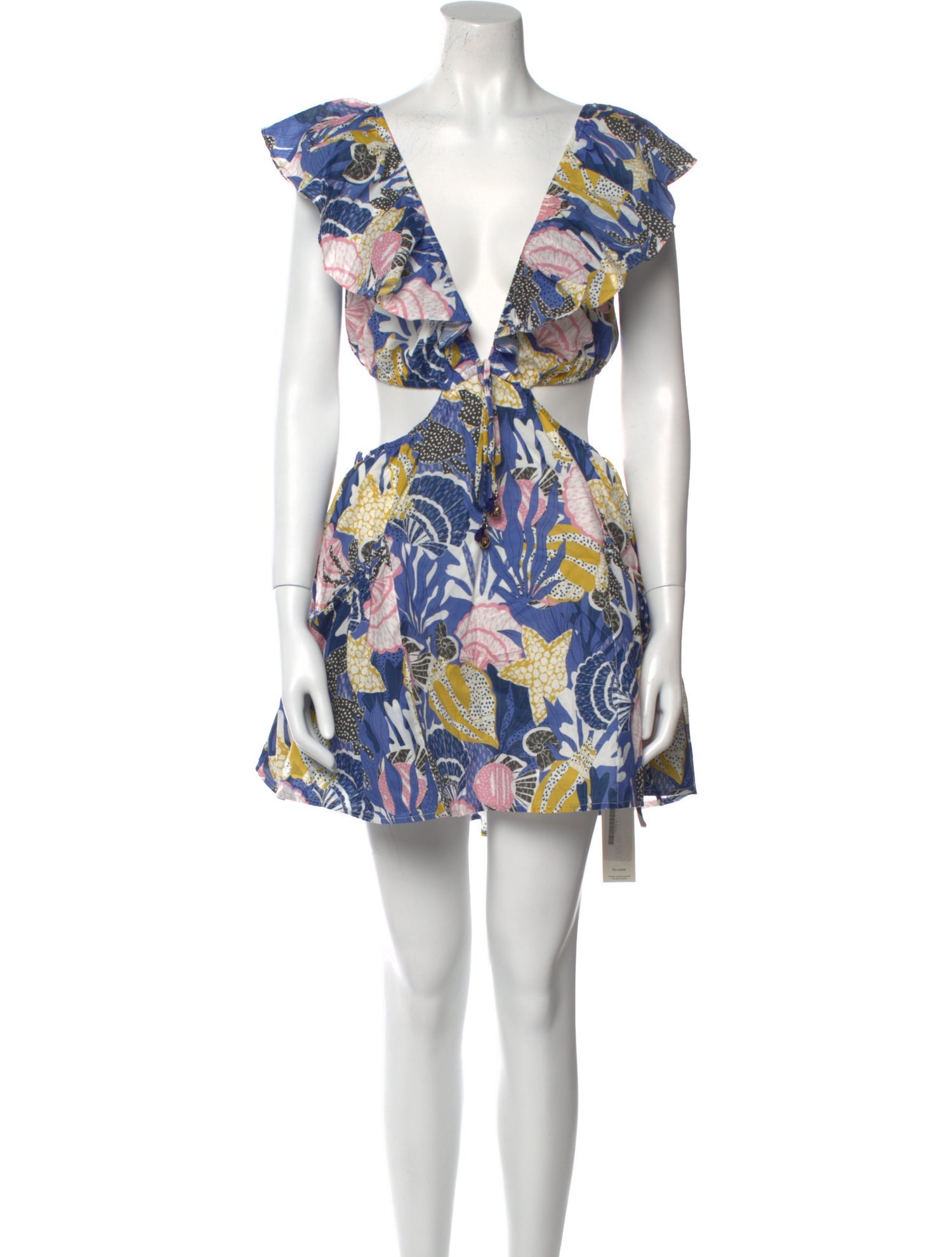 Milly Floral Print Mini Dress - Blue Dresses, Clothing - WM698222 | The ...