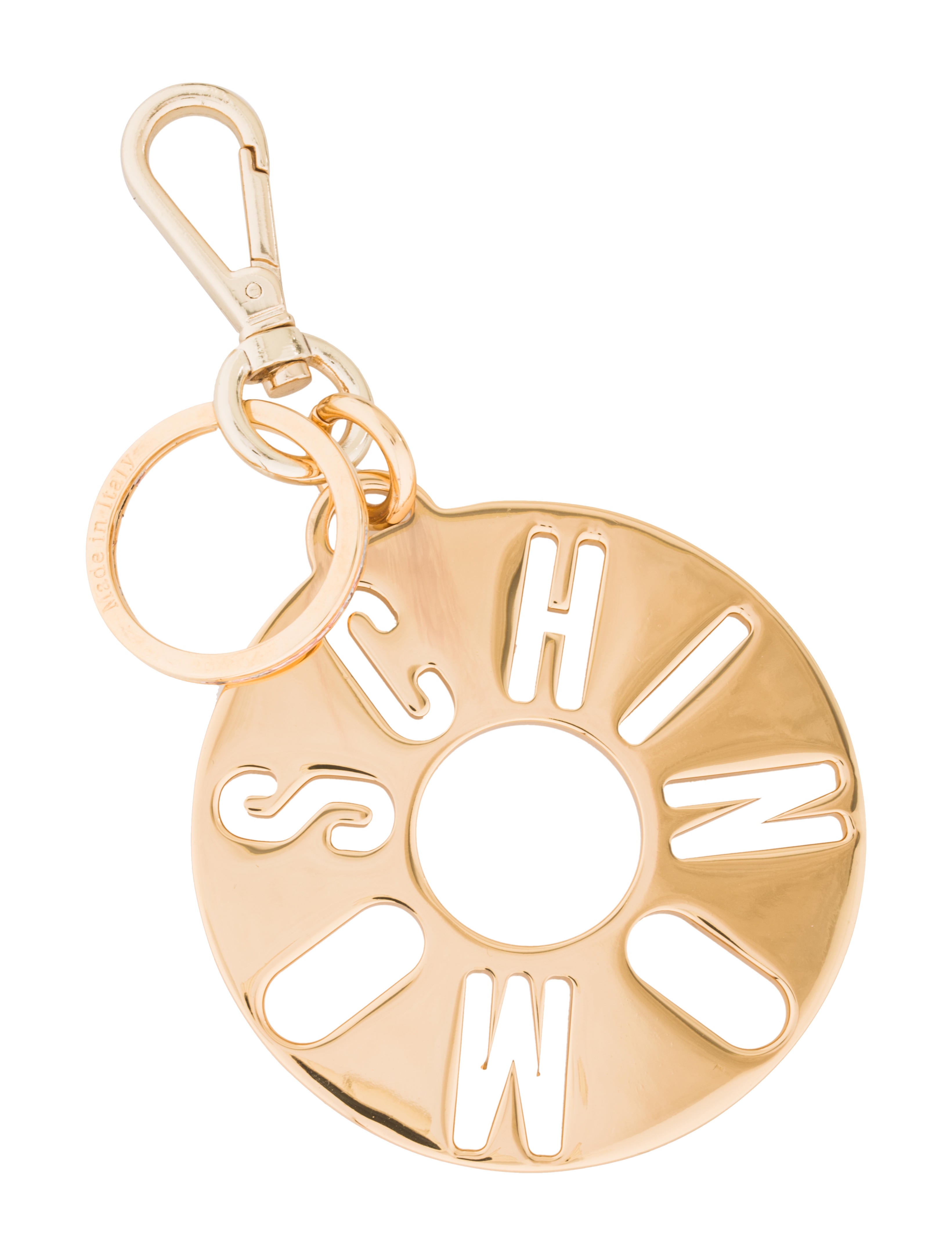 Moschino Couture Logo Keychain w/ Tags - Gold Keychains, Accessories ...