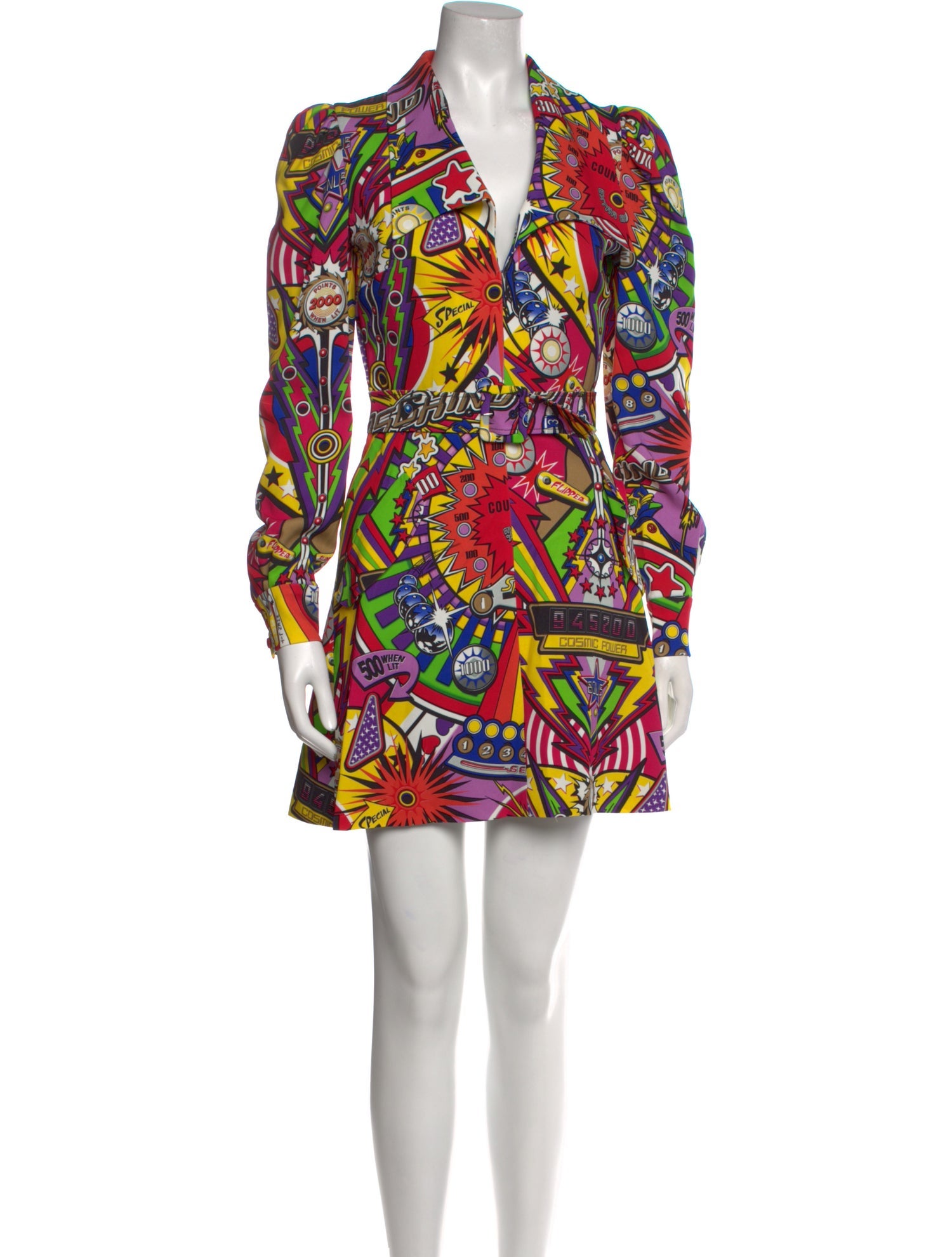 Moschino Couture Printed Mini Dress w/ Tags - Pink Dresses, Clothing ...