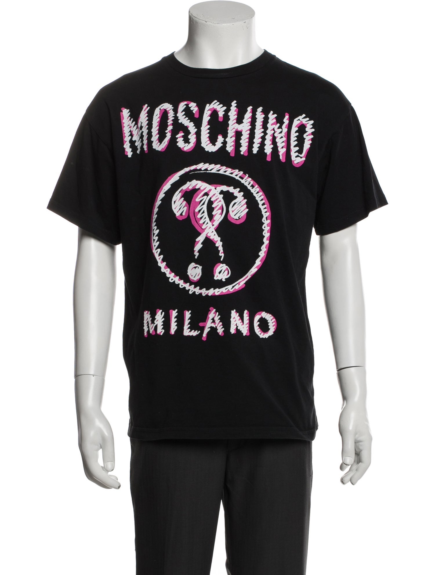 Moschino Couture Graphic Print Crew Neck T-Shirt - Black T-Shirts ...