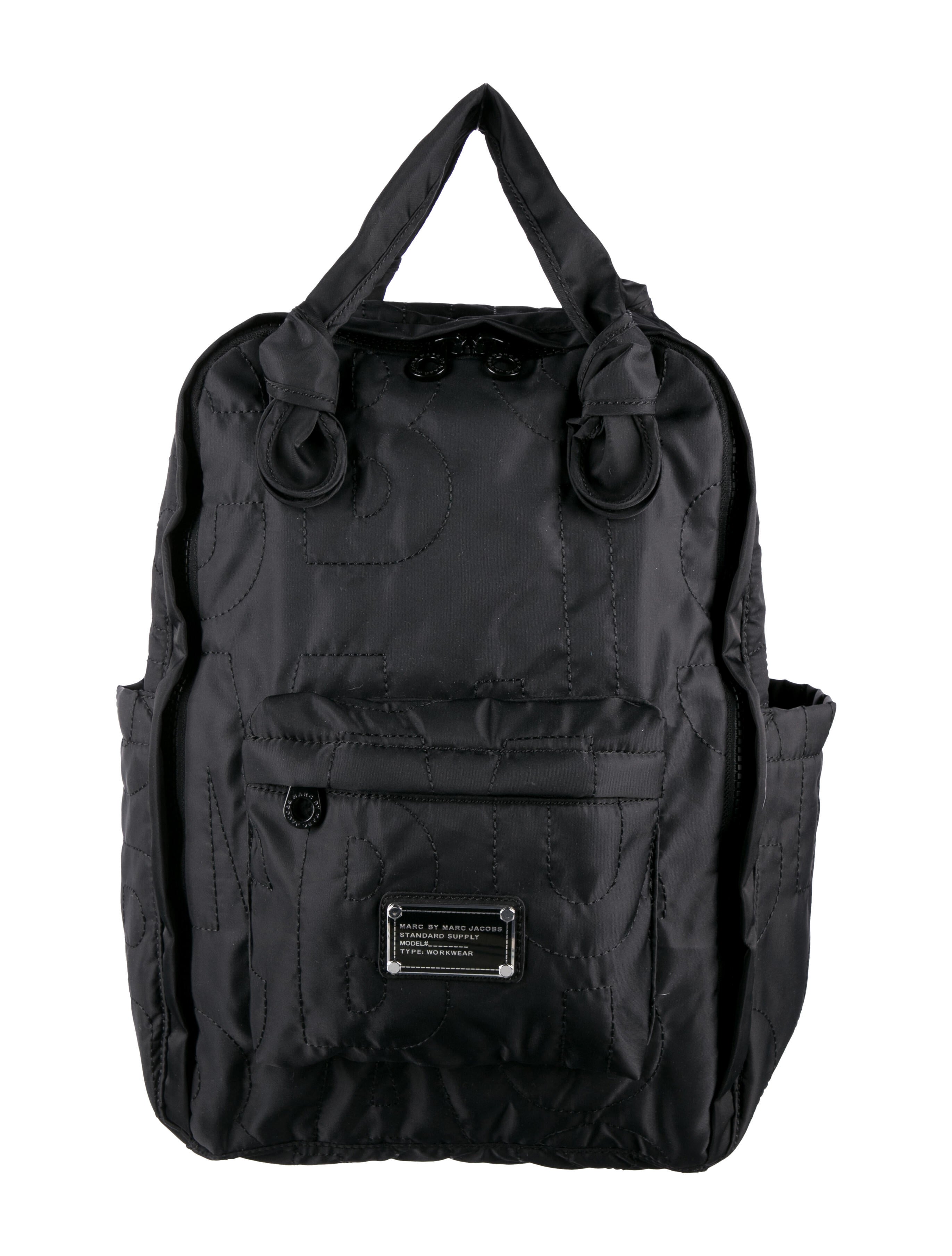 Marc by Marc Jacobs Quilted Nylon Backpack - Black Backpacks, Handbags ...