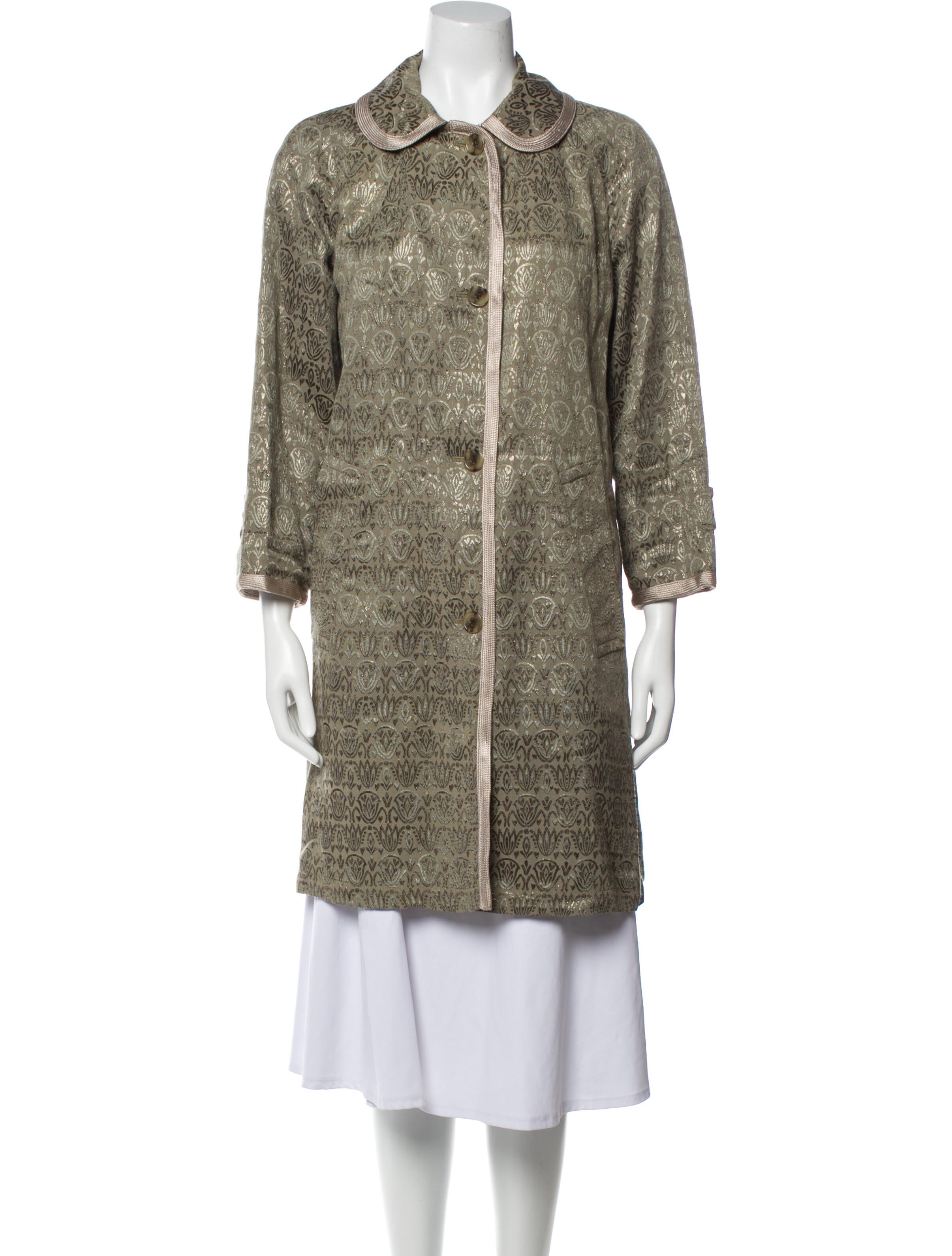 Marc Jacobs Animal Print Coat - Green Coats, Clothing - MAR158012 | The ...