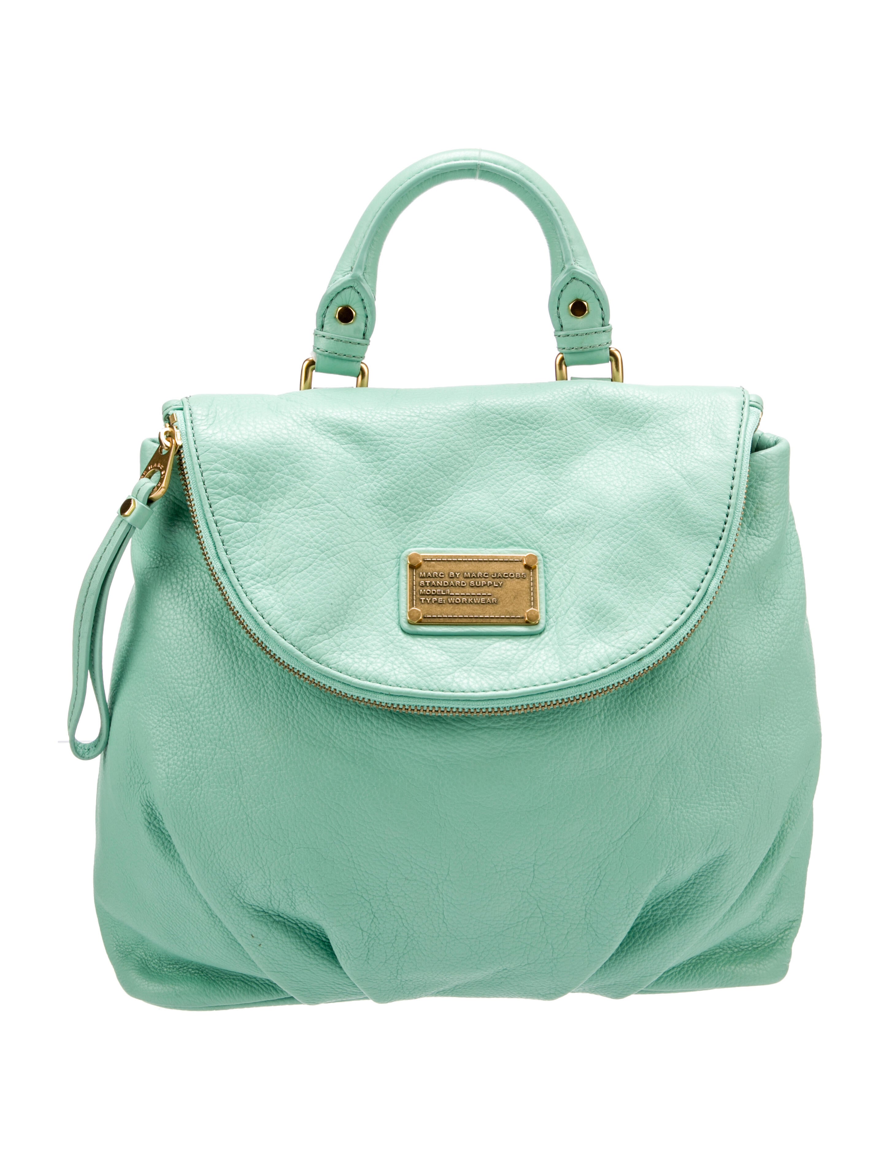 Marc by Marc Jacobs Grained Leather Backpack - Green Backpacks ...