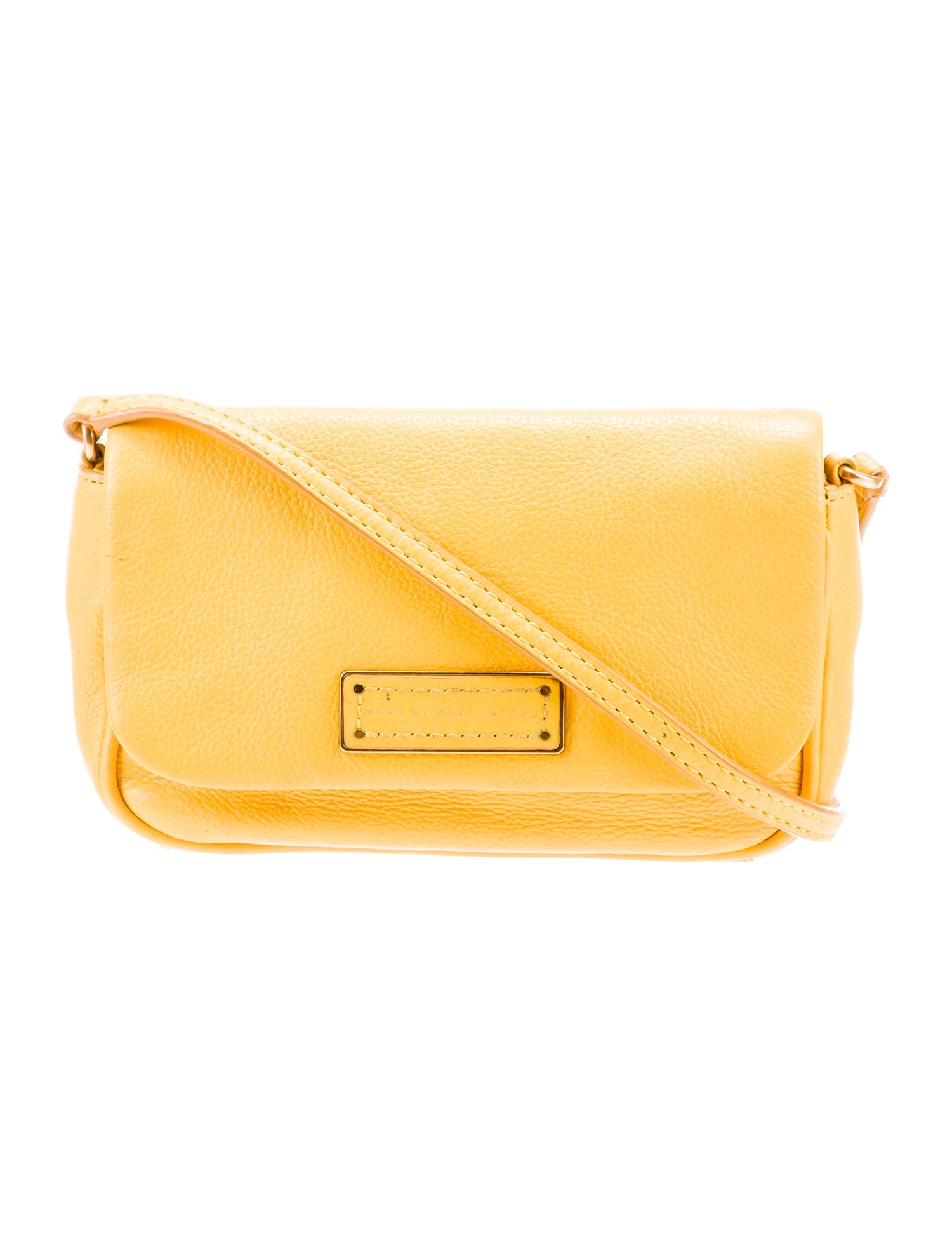 Marc by Marc Jacobs Solid Leather Crossbody Bag - Yellow Crossbody Bags ...