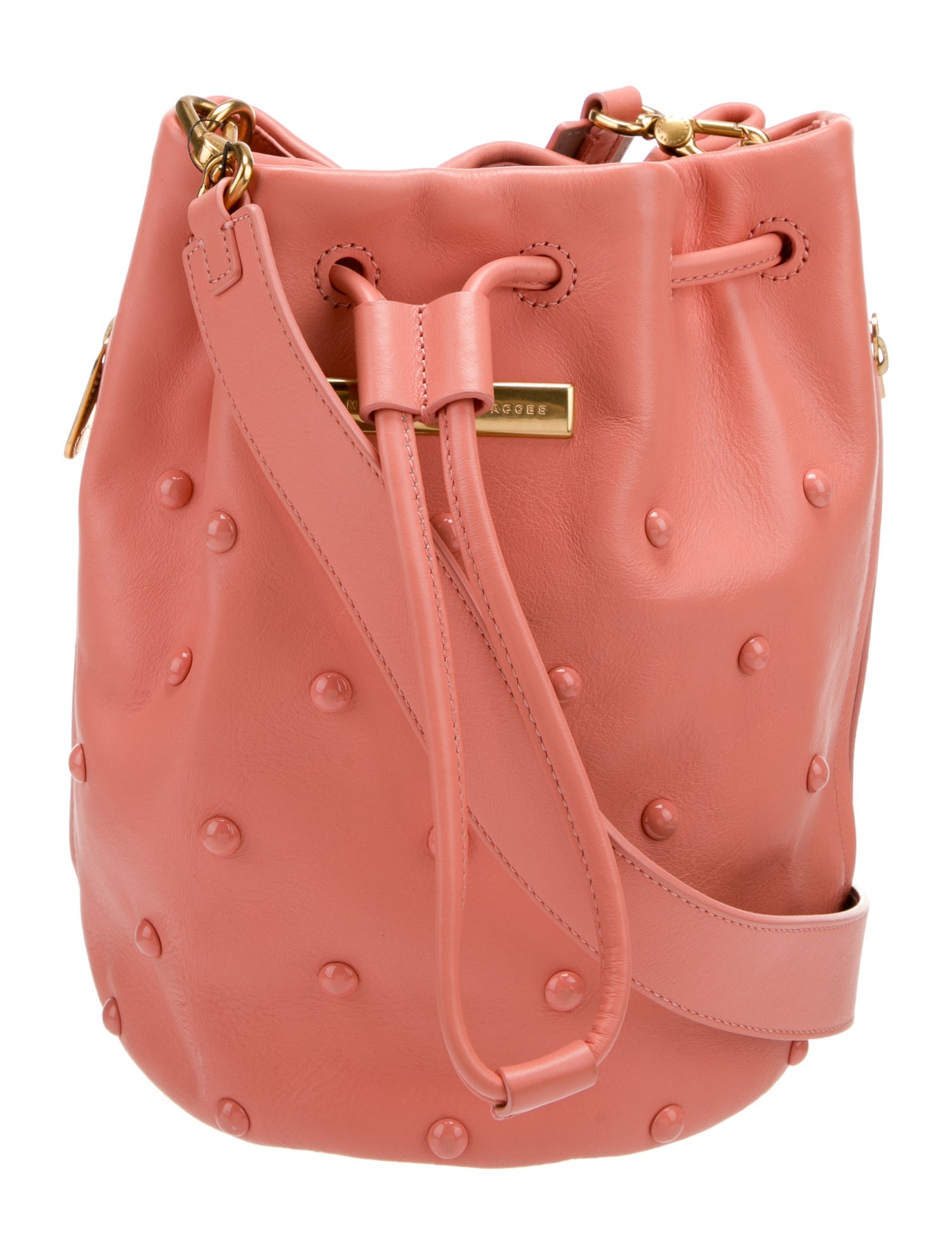 Marc by Marc Jacobs Pink Leather Open Top Bucket Bag - Pink Bucket Bags ...