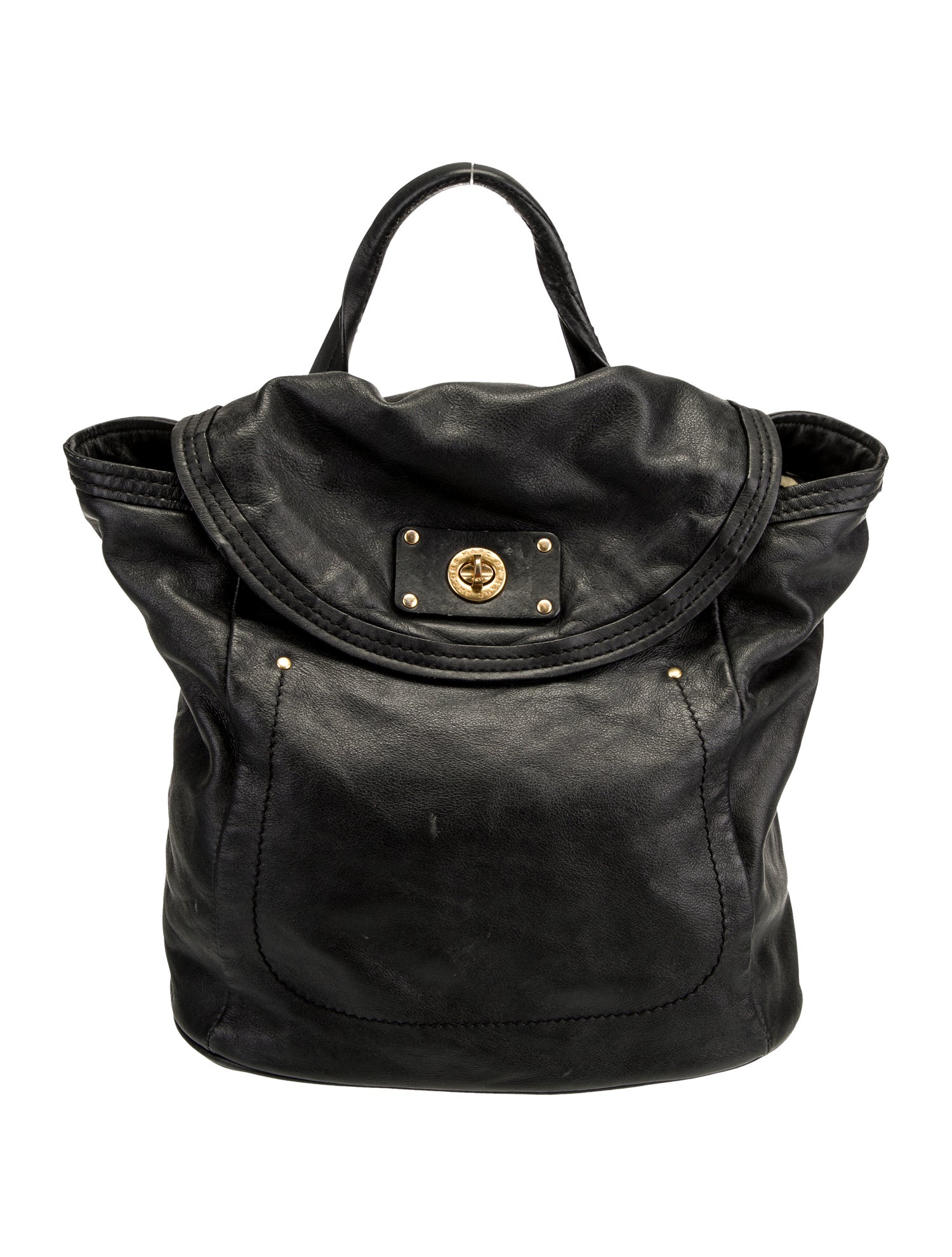 Marc by Marc Jacobs Leather Backpack - Black Backpacks, Handbags ...