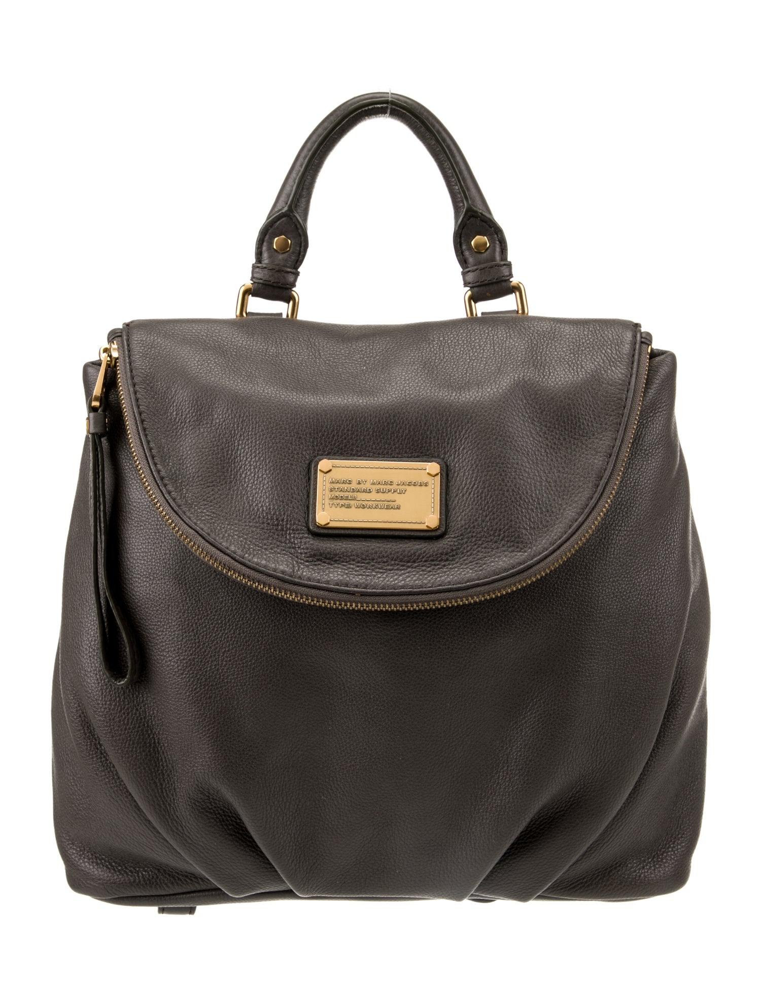 The Row Leather Massimo Backpack w/Tags - Black Backpacks, Handbags ...