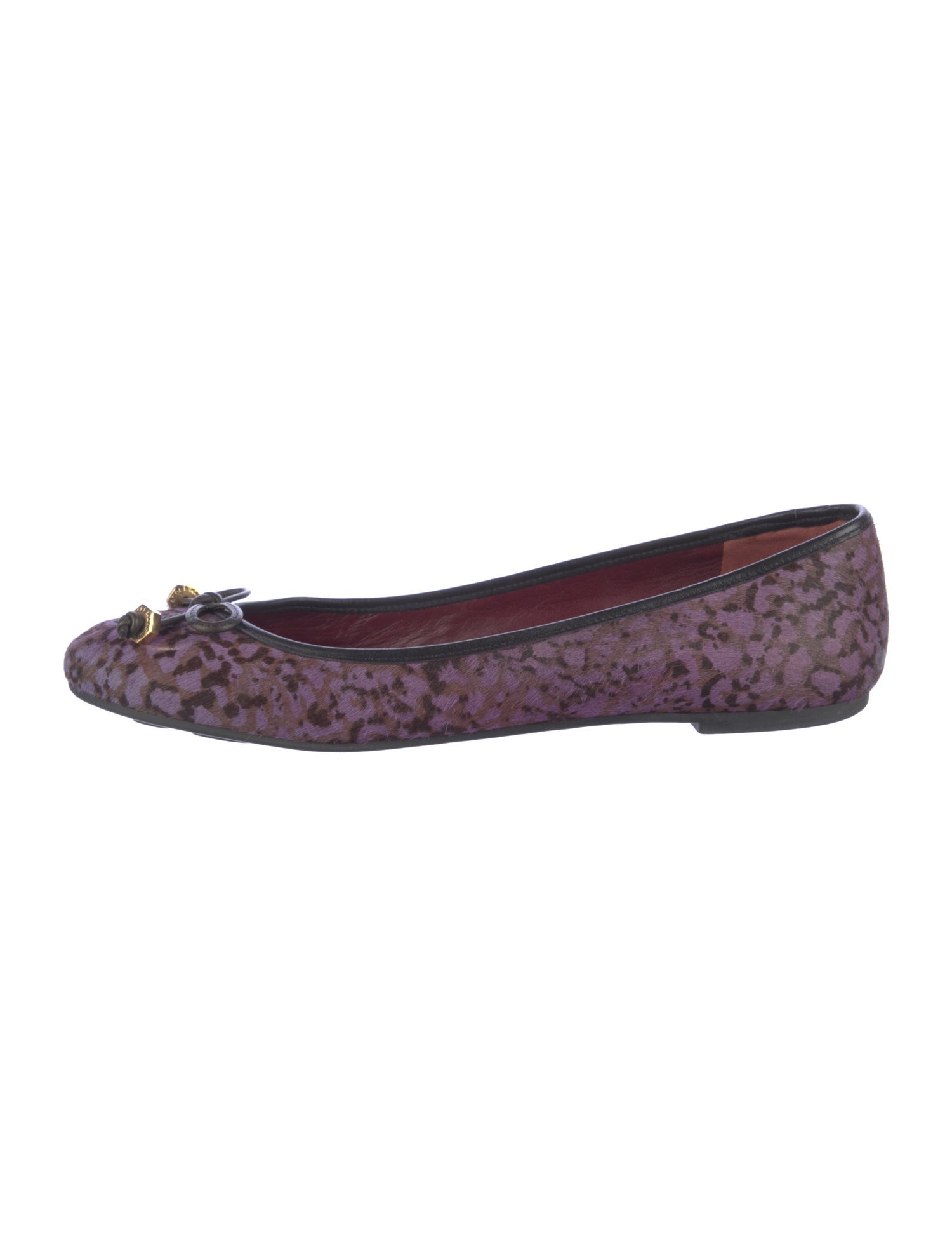 Marc by Marc Jacobs Ponyhair Ballet Flats - Purple Flats, Shoes ...