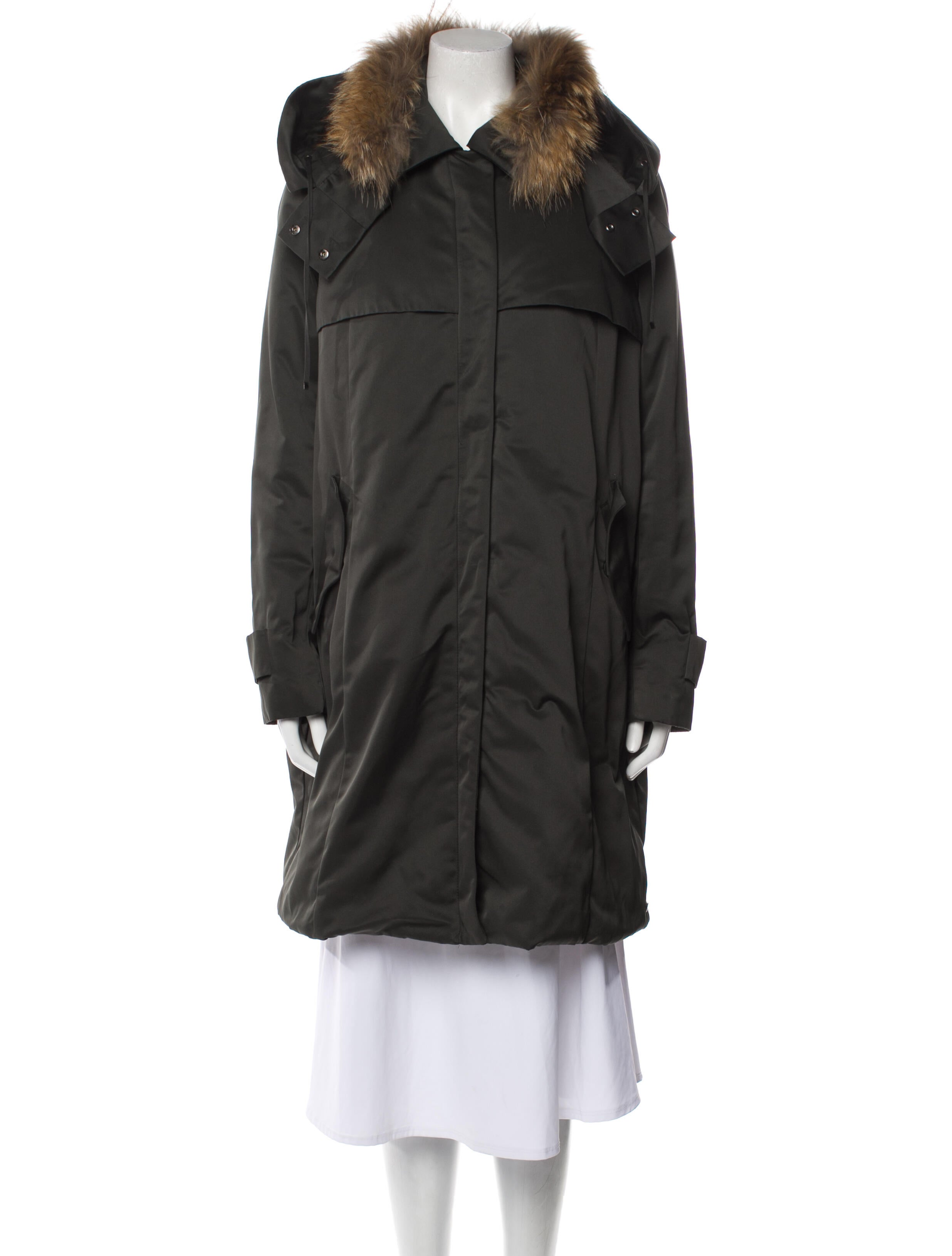 Weekend Max Mara Fur Coat - Green Coats, Clothing - WMAMX41146 | The ...