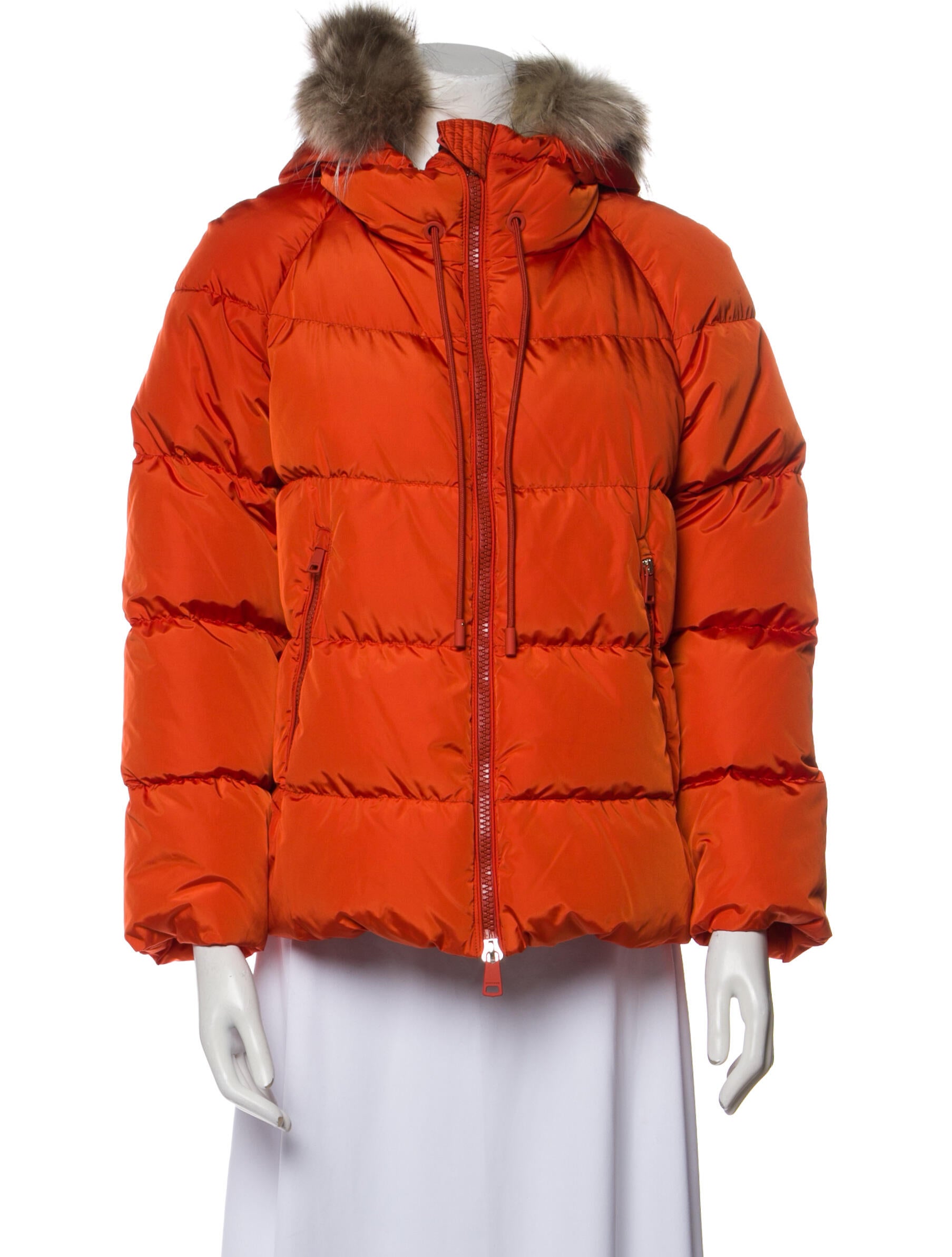 Weekend Max Mara Down Jacket w/ Tags - Orange Jackets, Clothing ...