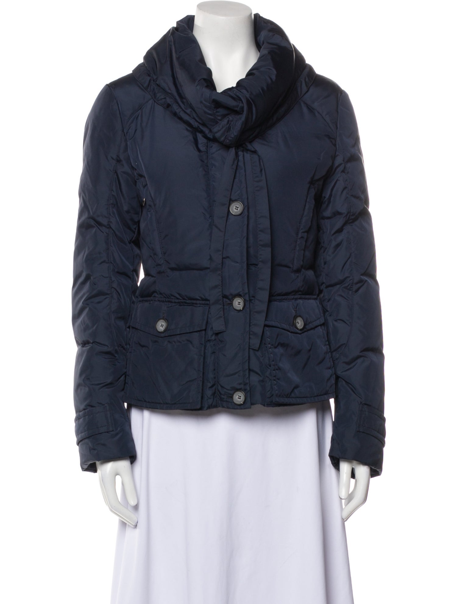 Weekend Max Mara Down Jacket w/ Tags - Blue Jackets, Clothing ...