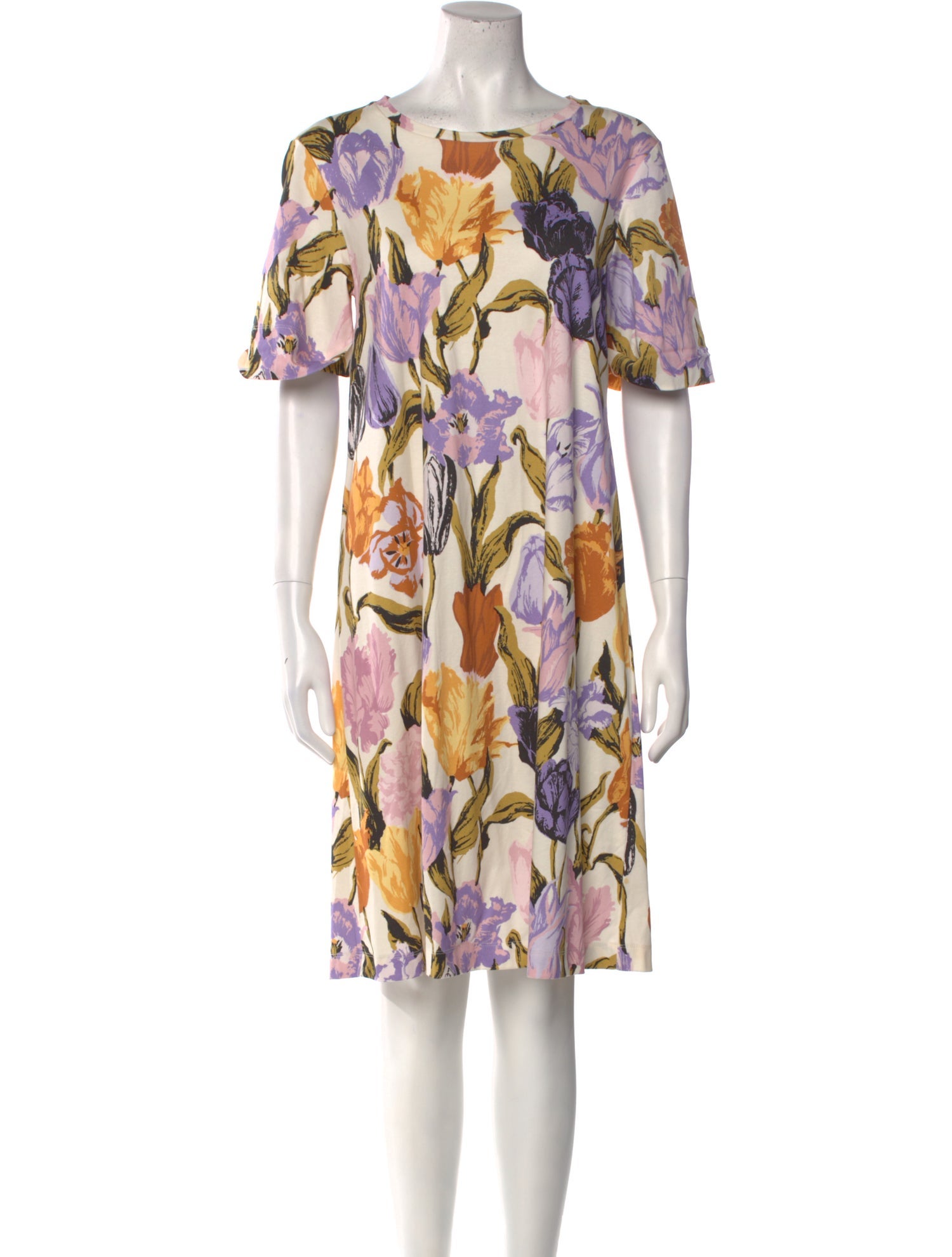 Weekend Max Mara Floral Print Knee-Length Dress - Neutrals Dresses ...