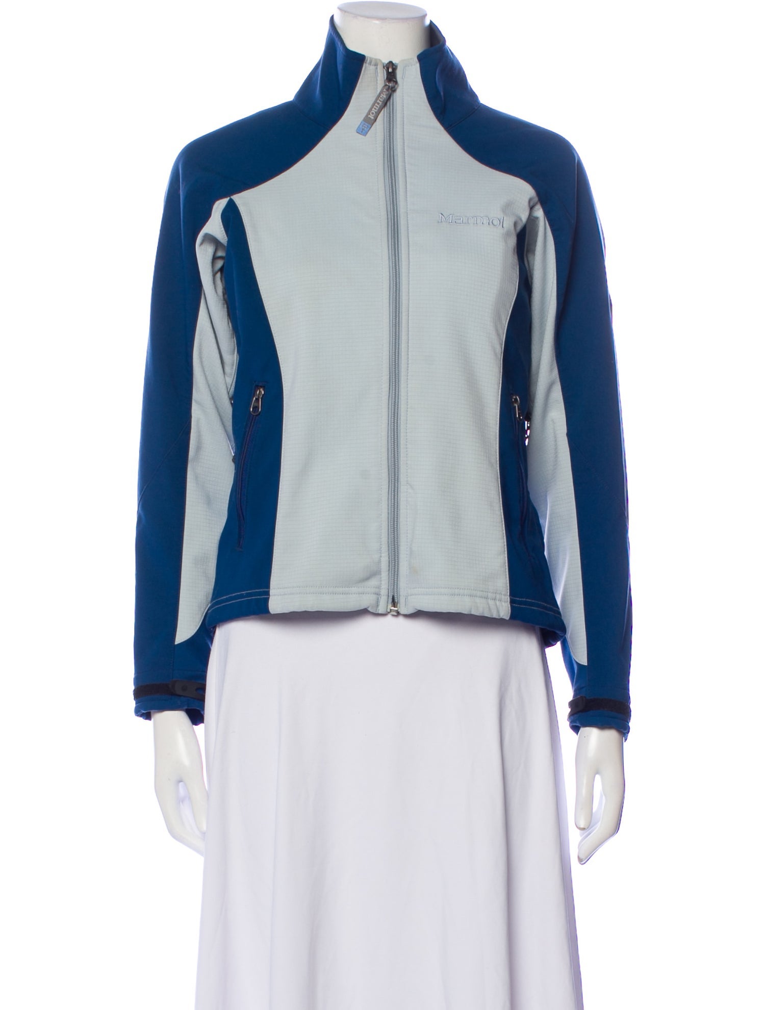 Marmot Striped Jacket - Blue Jackets, Clothing - WMARM23903 | The RealReal