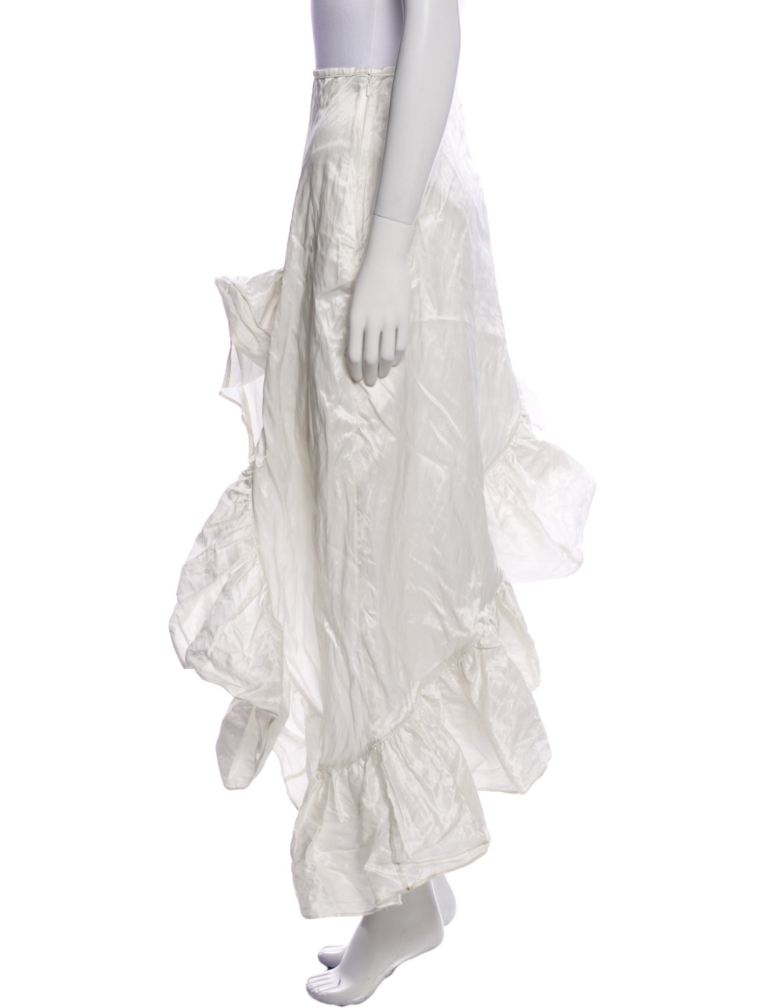 Marques' Almeida Ruffle Embellishment Long Skirt - Neutrals Skirts ...