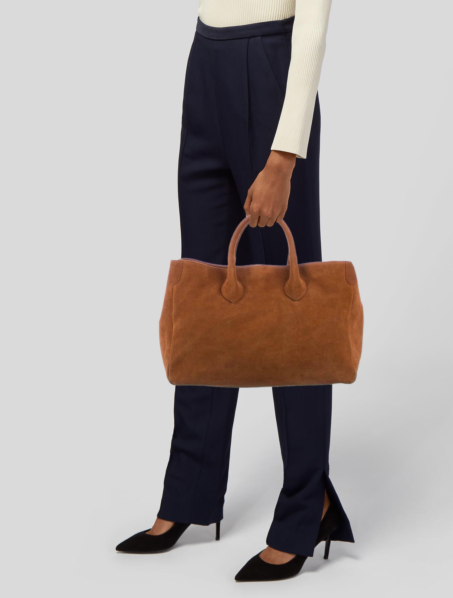 Mark and Graham Medium Suede Tote - Neutrals Totes, Handbags ...