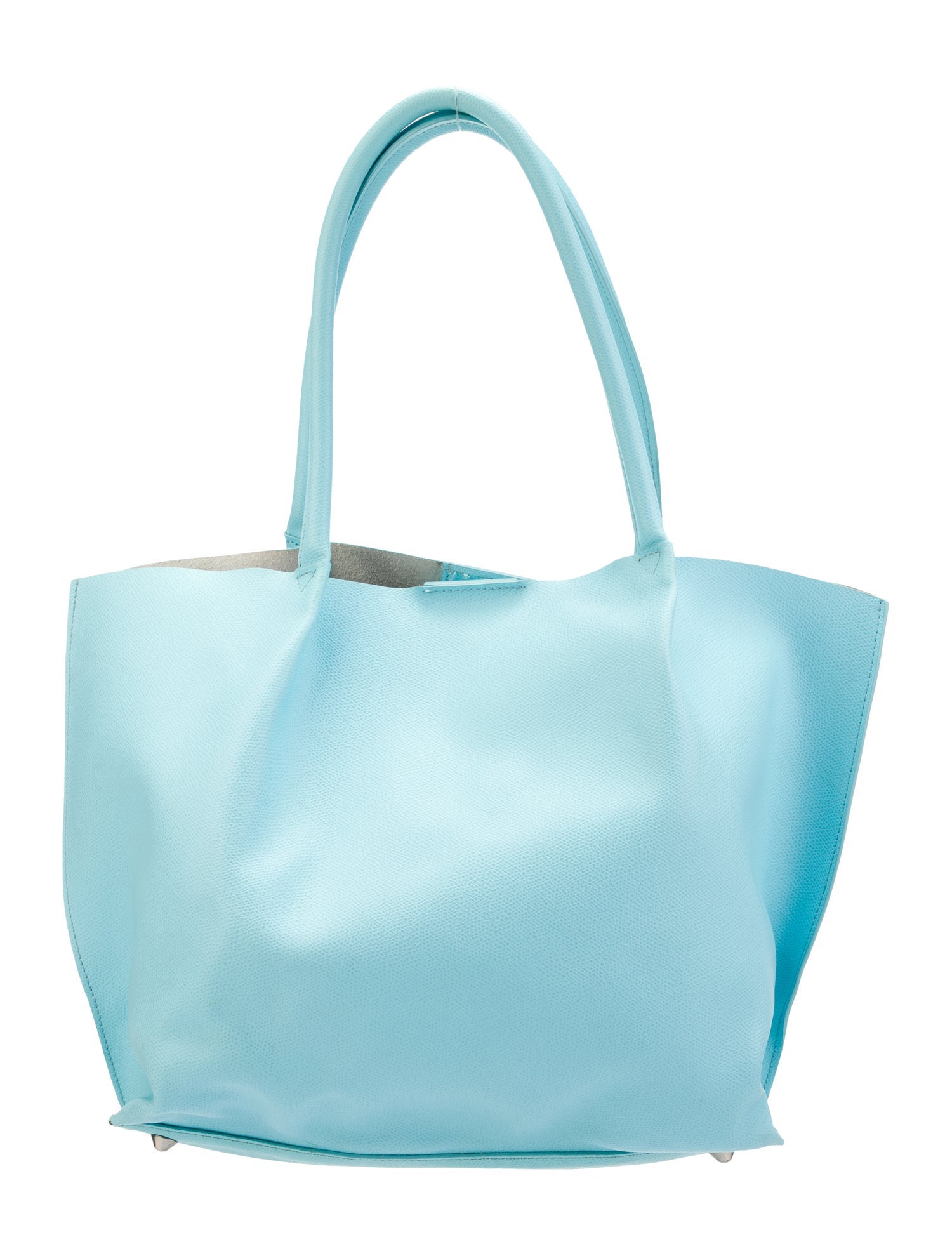 Mark and Graham Large Leather Tote - Blue Totes, Handbags - WMARR20287 ...