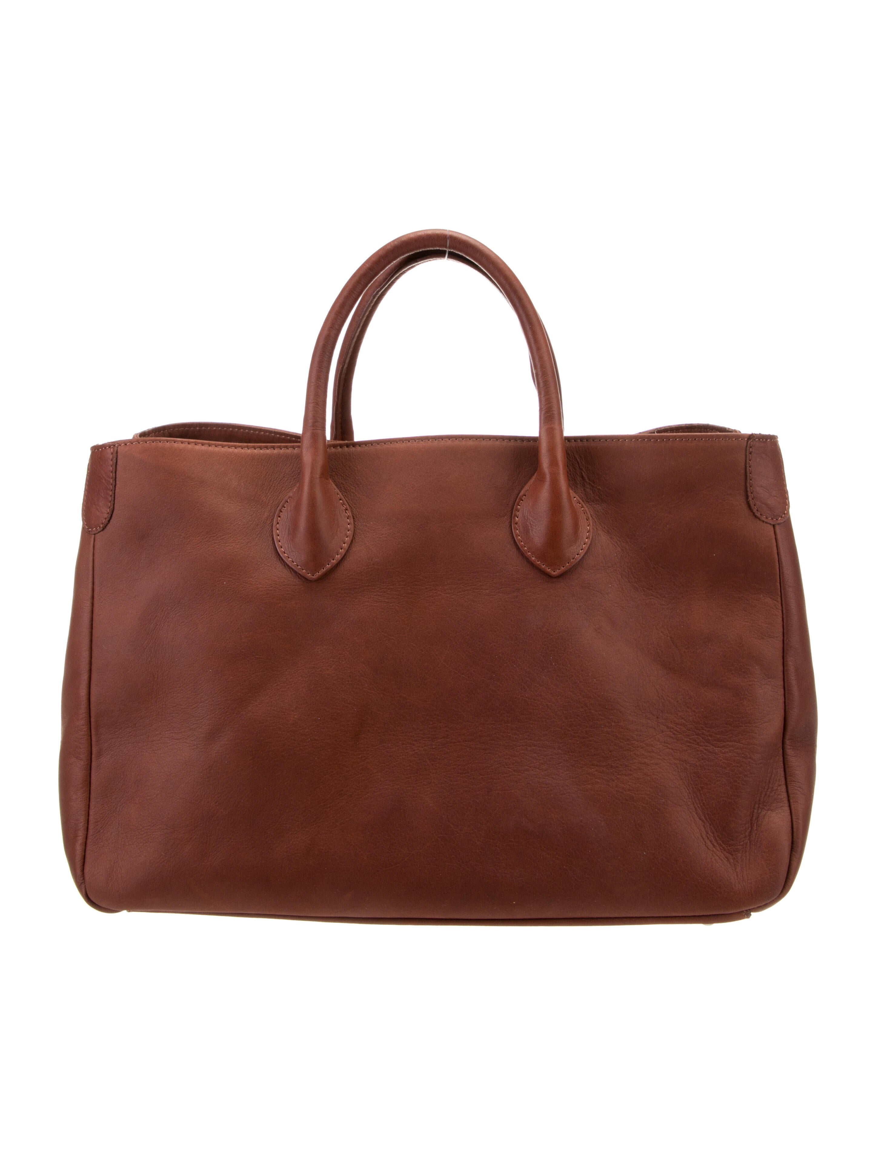 Mark and Graham Soft Leather Tote - Brown Totes, Handbags - WMARR20292 ...