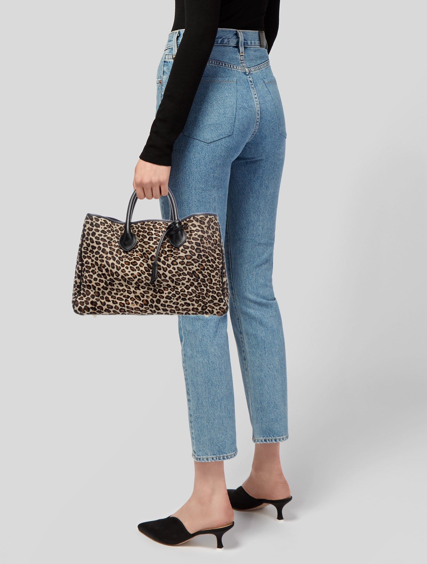 Mark and Graham Ponyhair Top Handle Bag - Neutrals Handle Bags ...