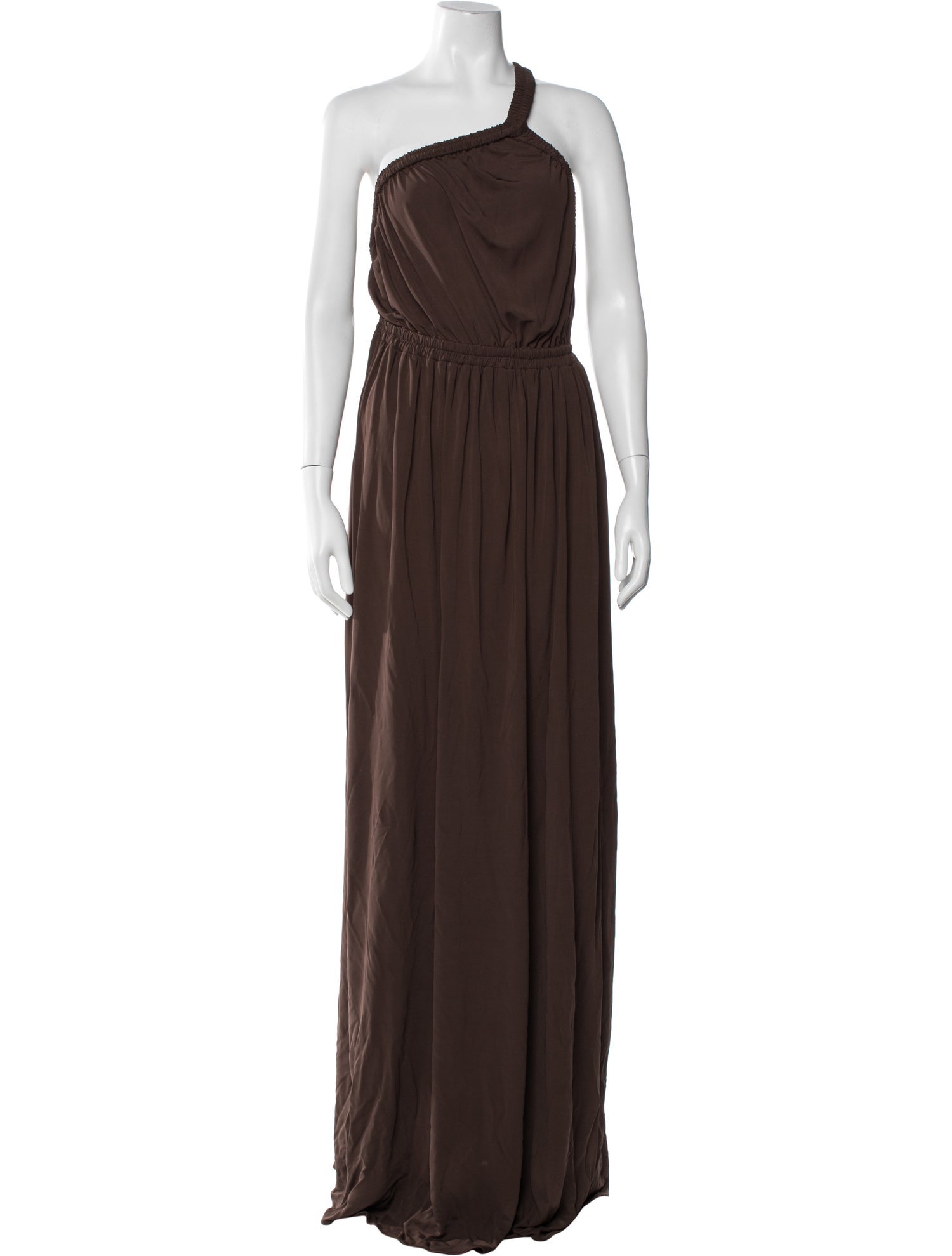 Matteau One-Shoulder Long Dress - Brown Dresses, Clothing - WMATA25771 ...