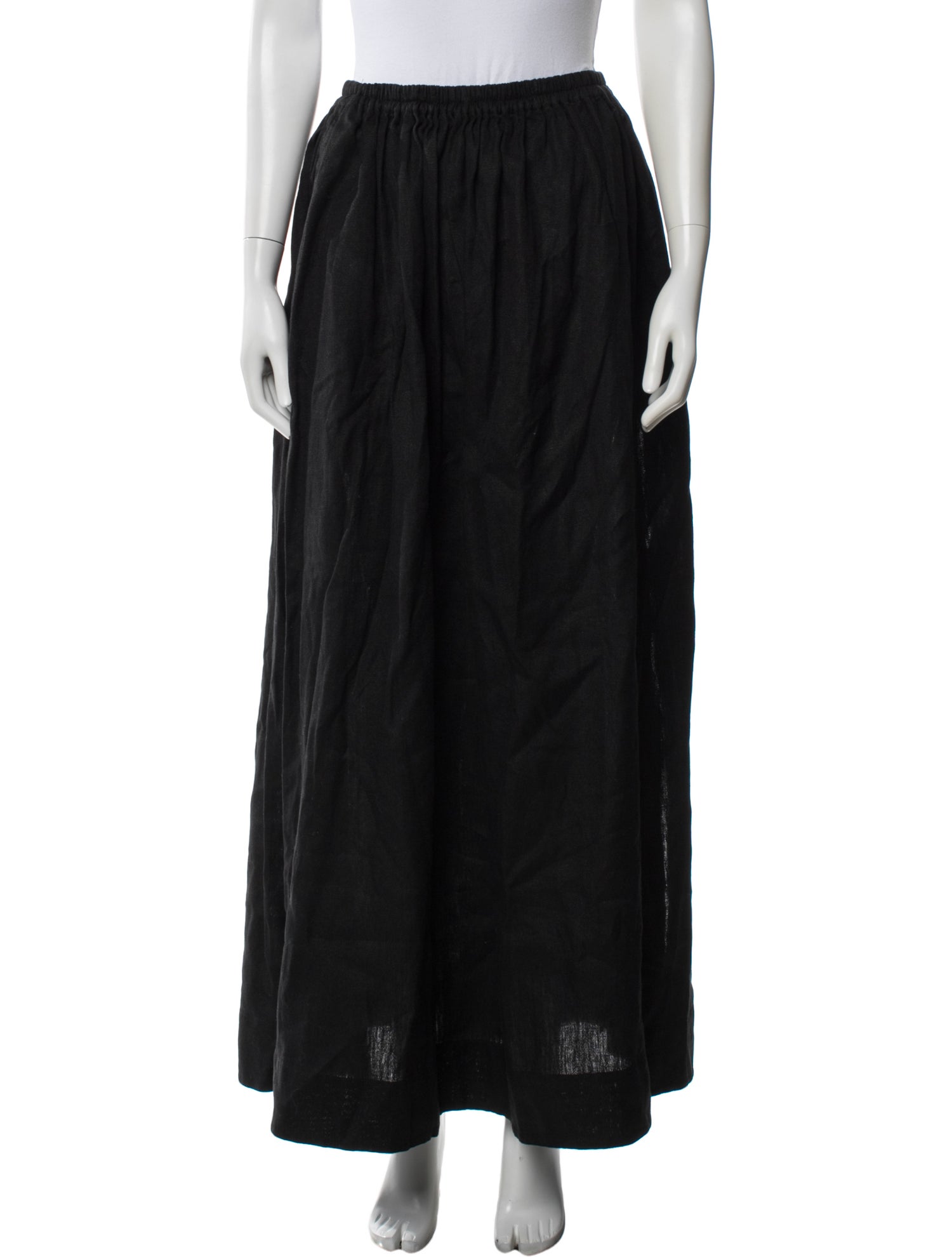 Matteau Linen Long Skirt - Black Skirts, Clothing - WMATA25808 | The ...