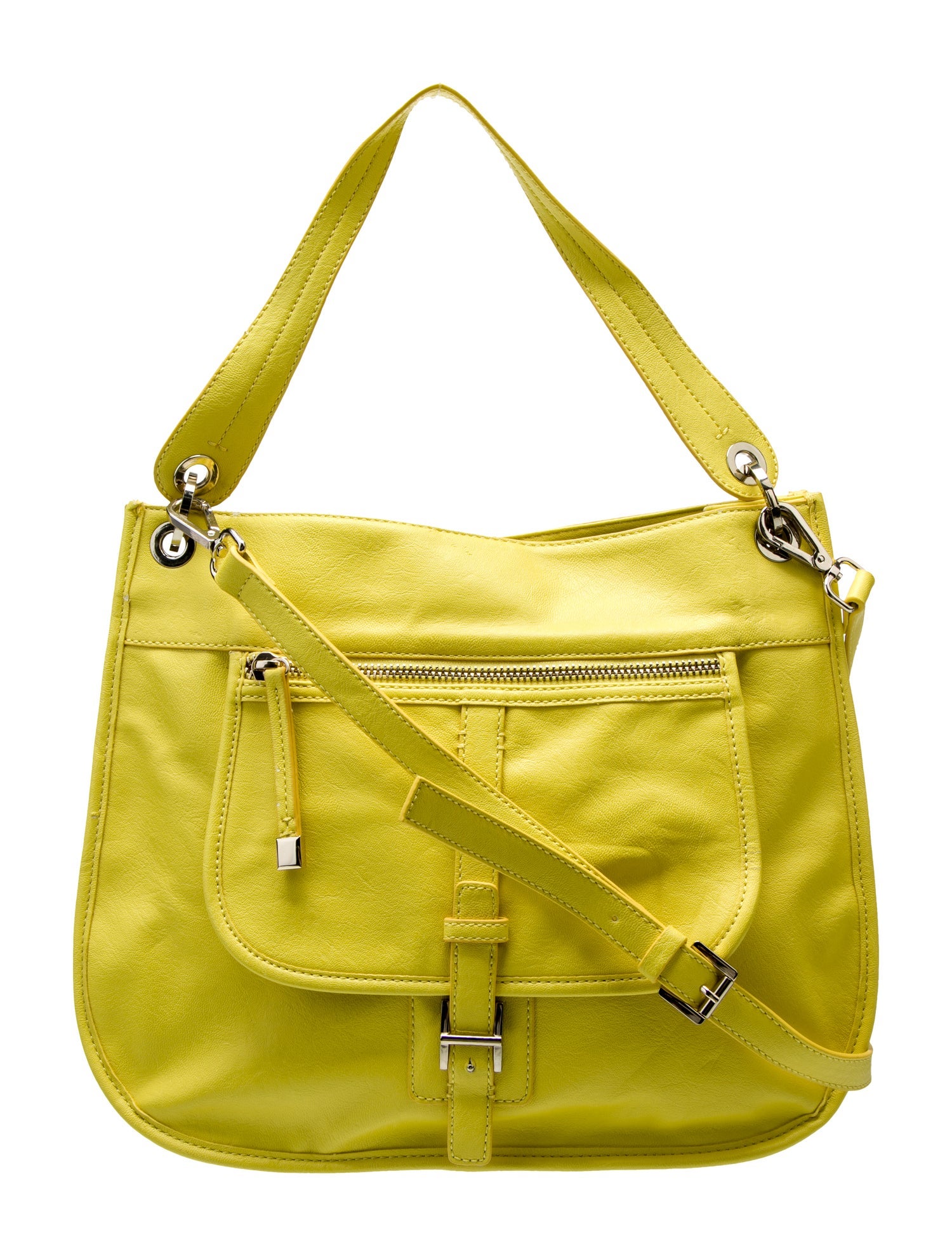 MAX&Co. Leather Shoulder Bag - Yellow Shoulder Bags, Handbags ...
