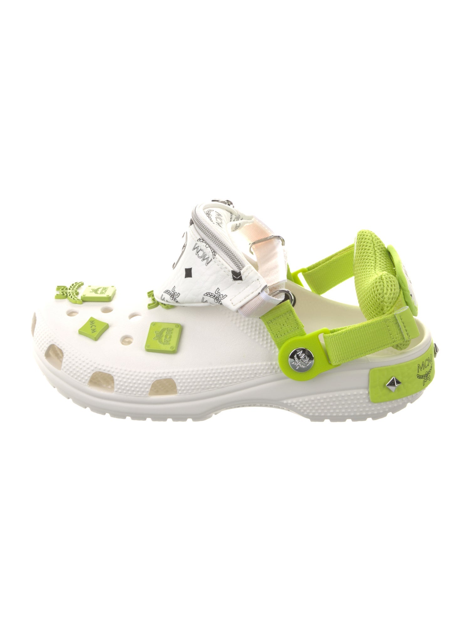 MCM x Crocs Rubber Printed Slippers w/ Tags - White Loafers, Shoes ...