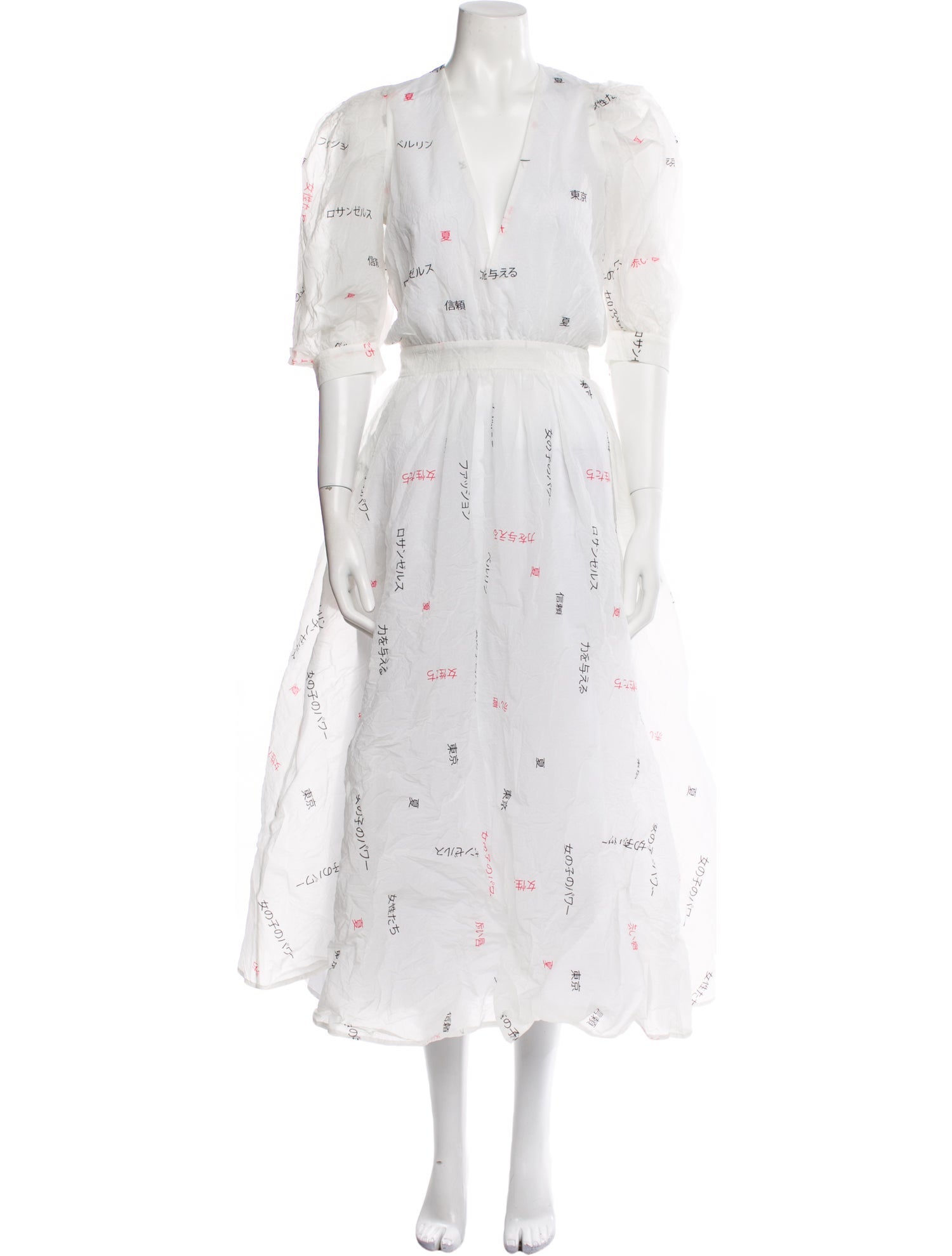 Marcell Von Berlin Floral Print Long Dress w/ Tags - White Dresses ...