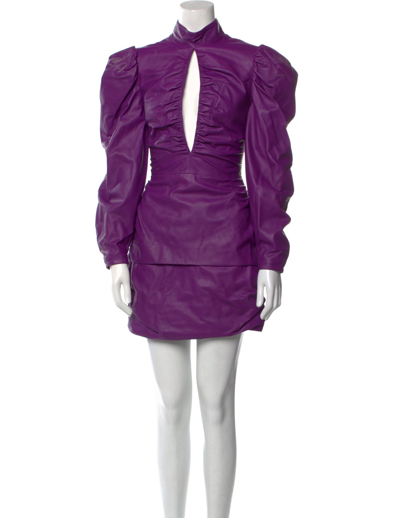 Marcell Von Berlin Lambskin Mini Dress - Purple Dresses, Clothing ...