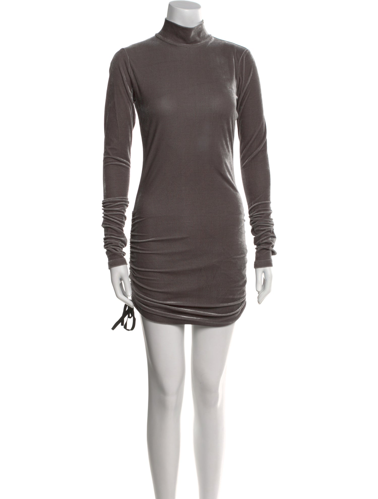 Marcell Von Berlin Turtleneck Mini Dress - Grey Dresses, Clothing ...