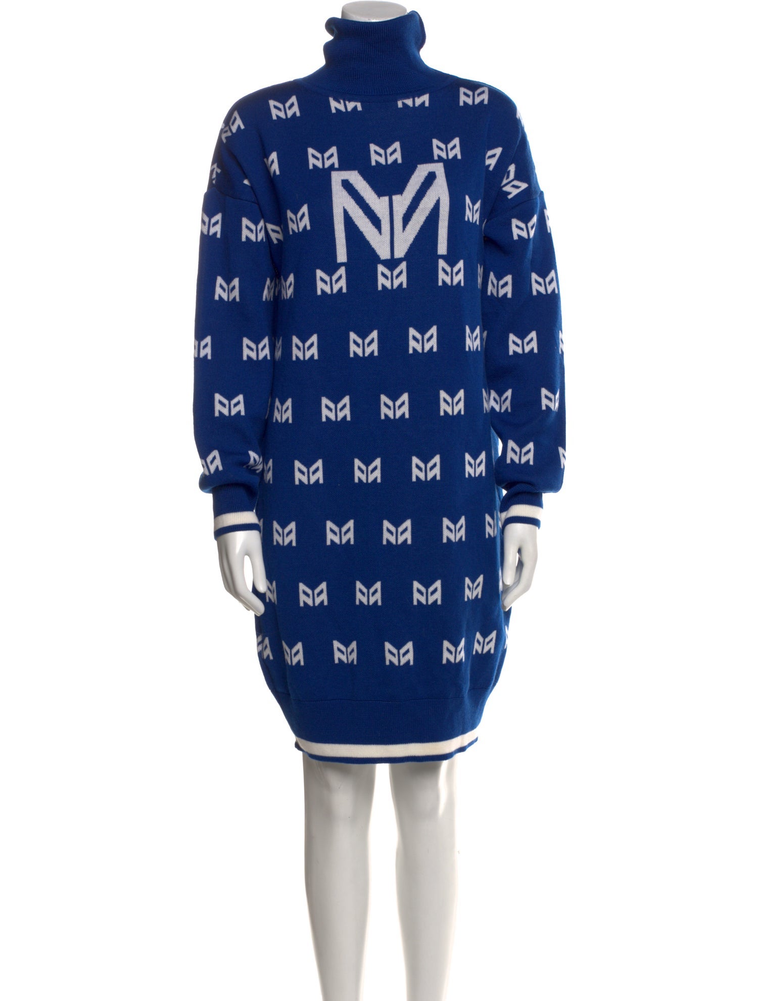 Marcell Von Berlin Virgin Wool Knee-Length Dress - Blue Dresses ...