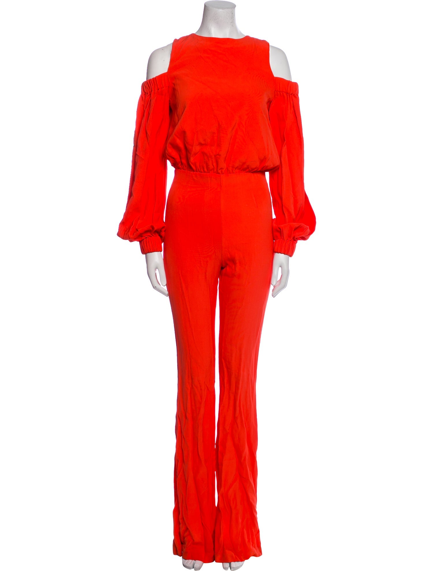 Marcell Von Berlin Crew Neck Jumpsuit w/ Tags - Orange, 11.75" Rise ...