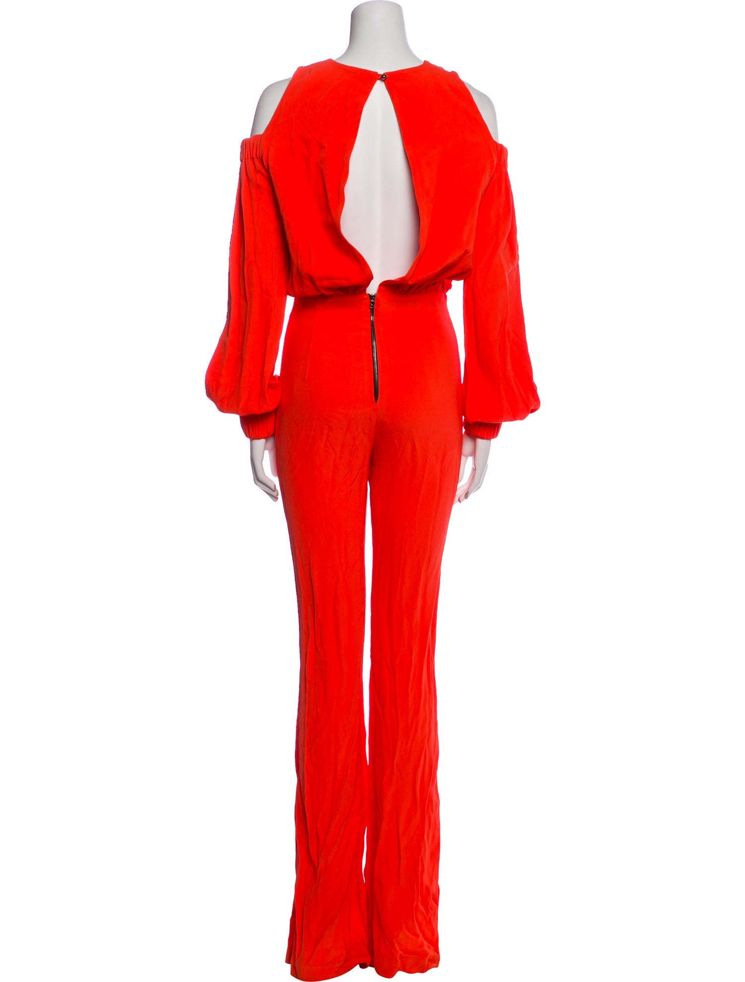 Marcell Von Berlin Crew Neck Jumpsuit w/ Tags - Orange, 11.75" Rise ...