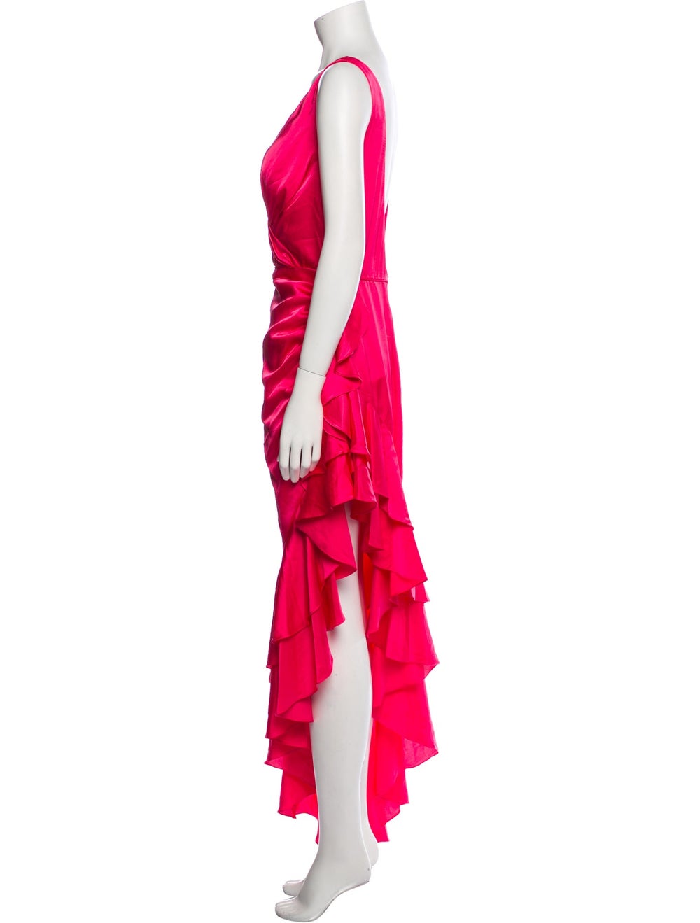 Mac Duggal Evening Gown Pink Ruffle Embellishment Sle… - Gem