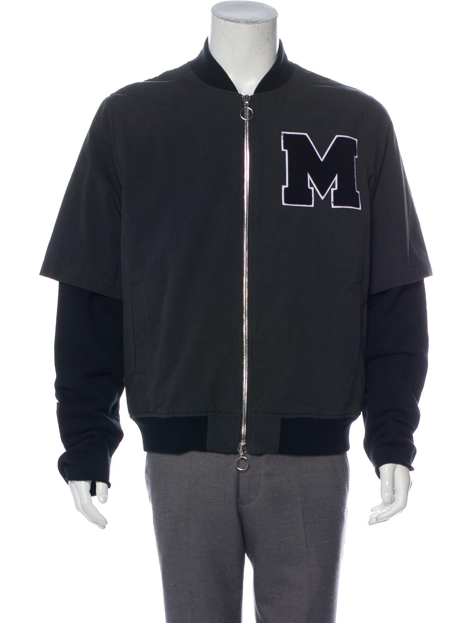 Midnight Studios Layered Varsity Jacket - Clothing - WMDST20027 | The ...