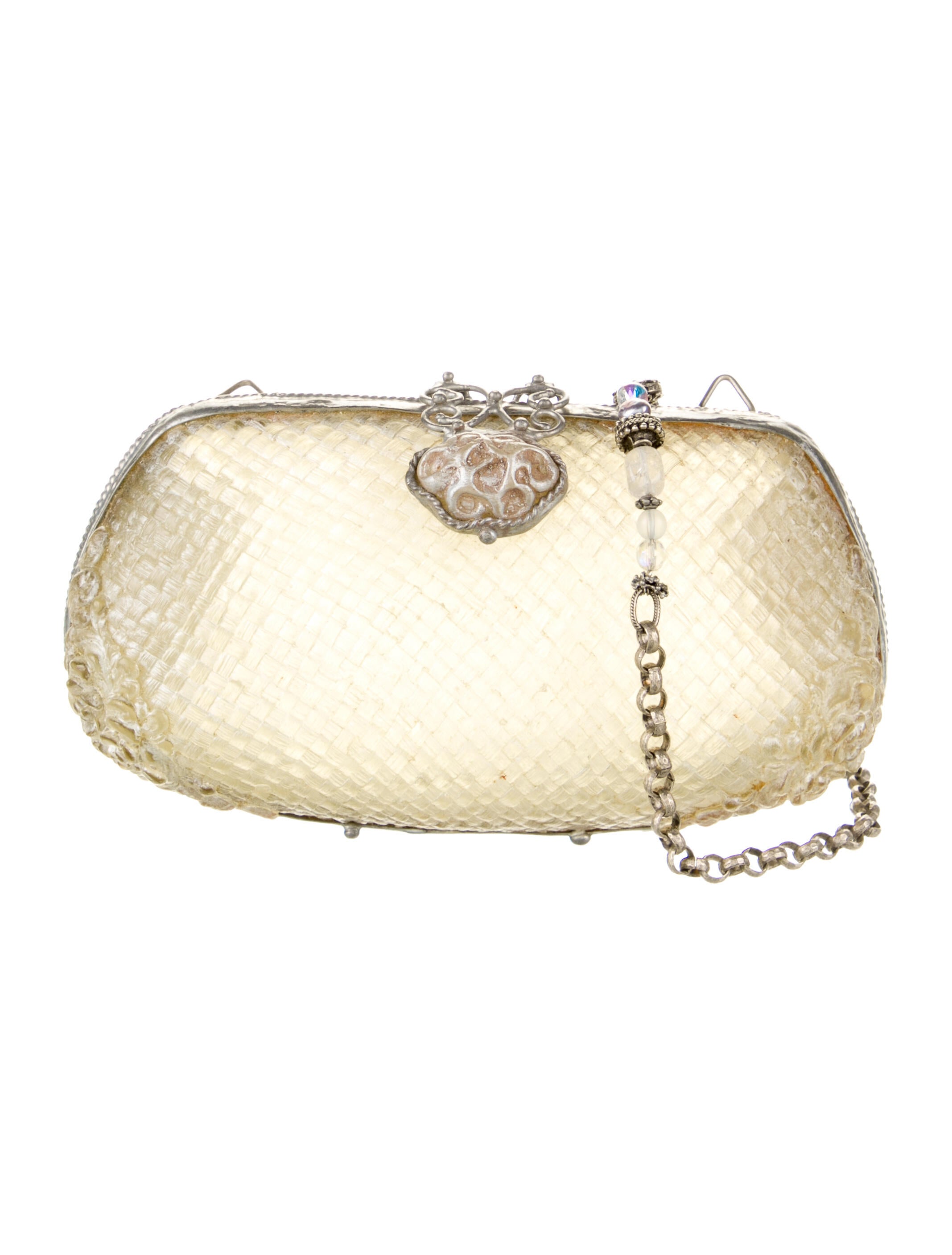 Maya Evangelista Textured Resin Crossbody Bag - Neutrals Crossbody Bags ...