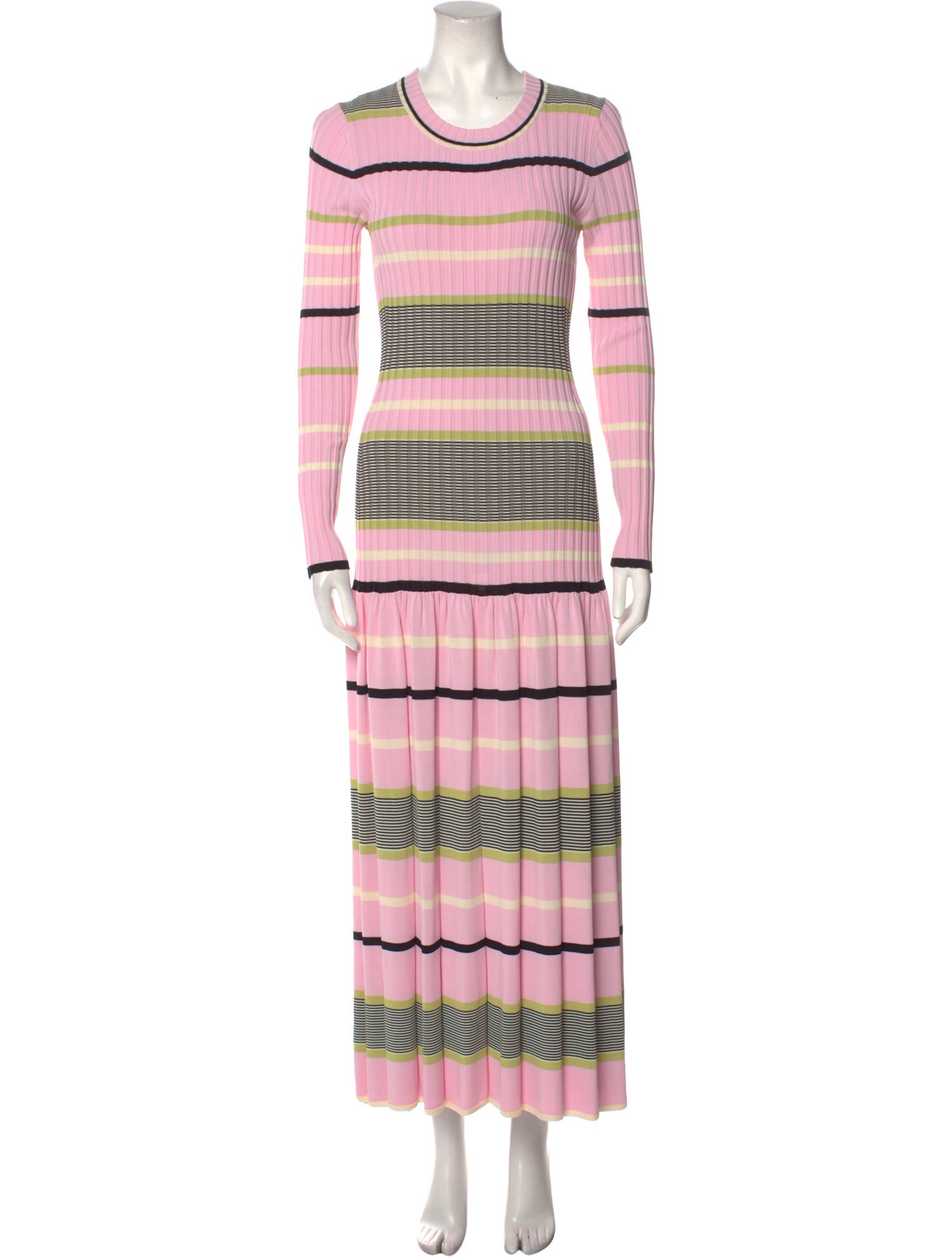 ME+EM Striped Long Dress - Pink Dresses, Clothing - WMEEM21725 | The ...