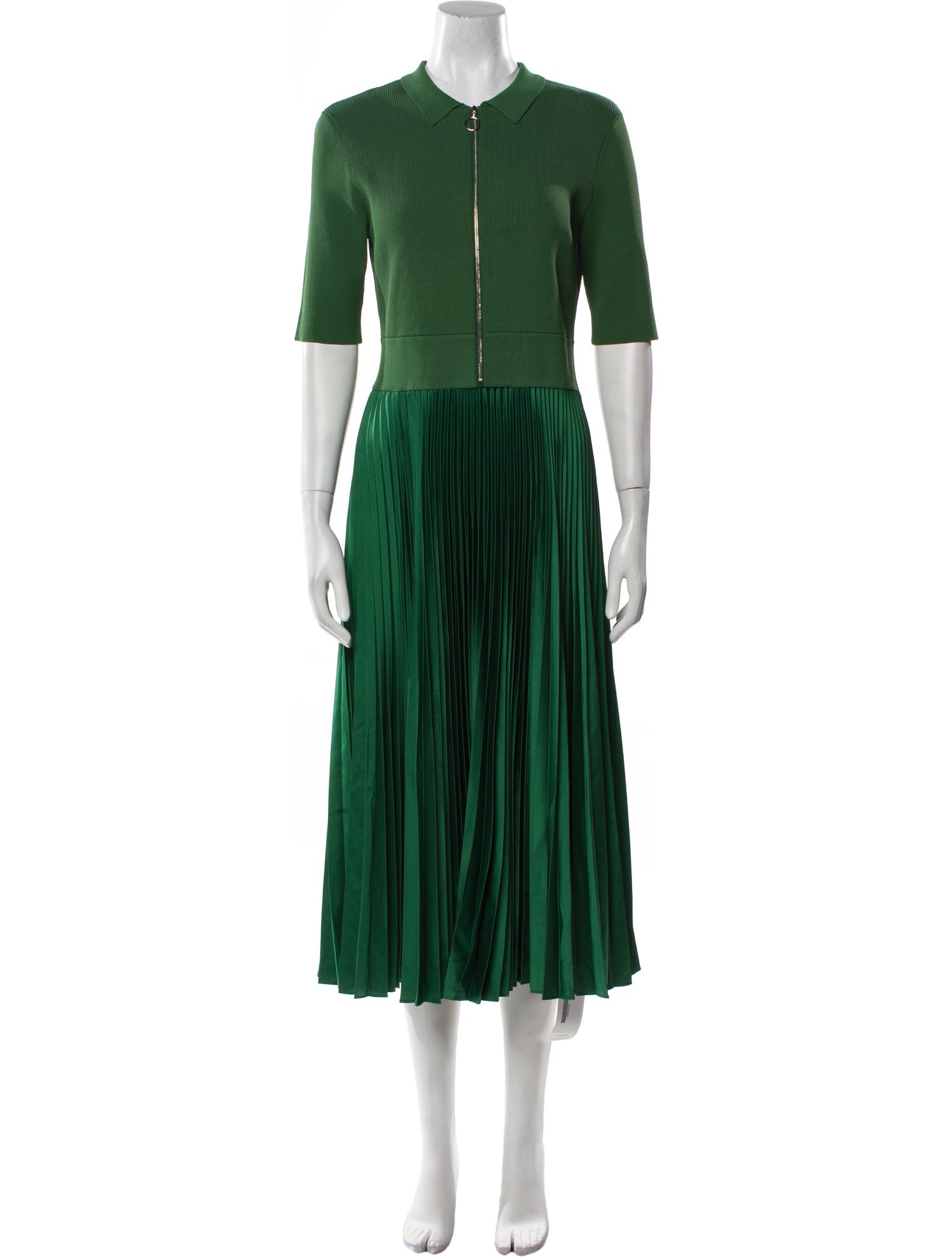 ME+EM Crew Neck Long Dress - Green Dresses, Clothing - WMEEM25408 | The ...