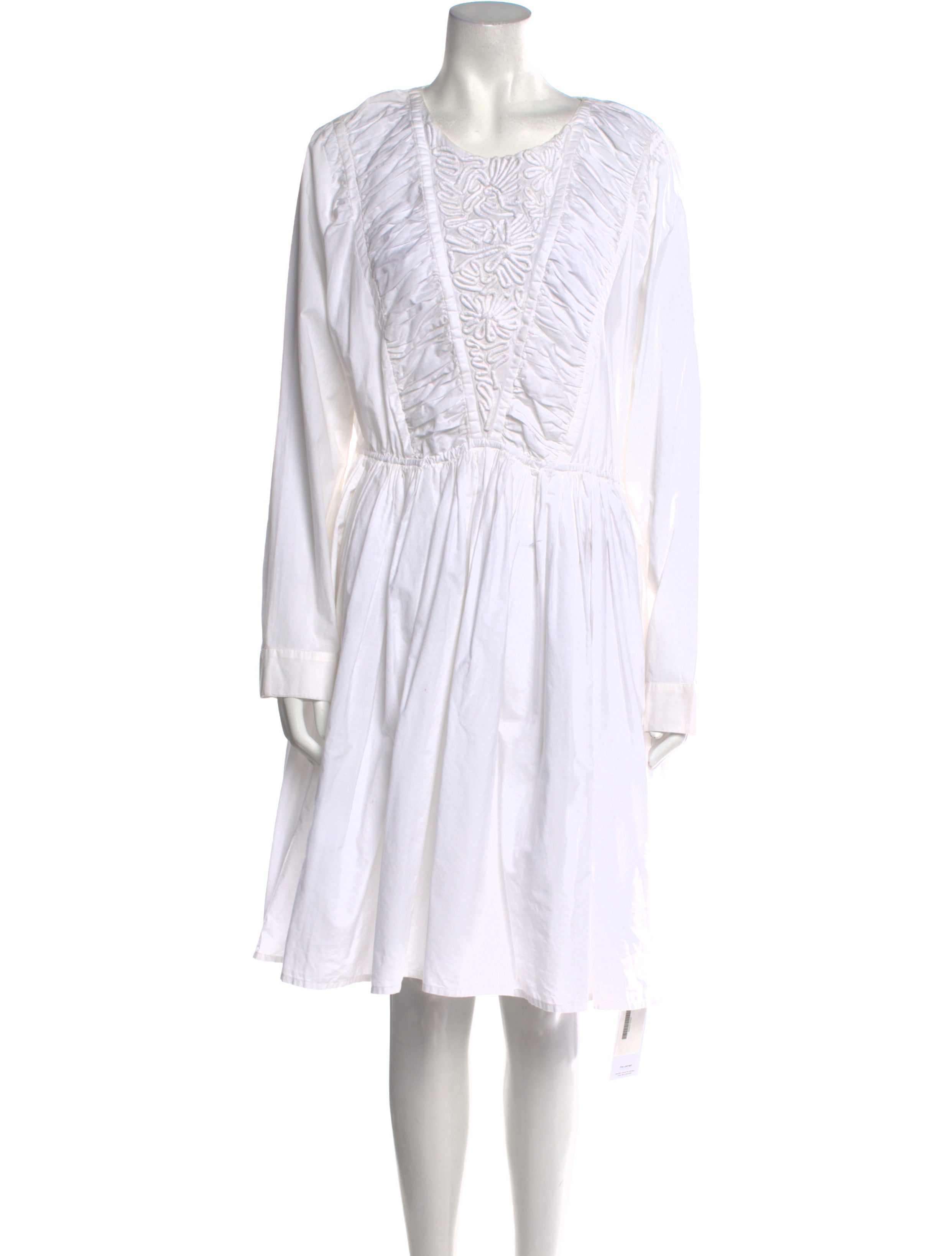 Merlette Crew Neck Knee-Length Dress - White Dresses, Clothing ...