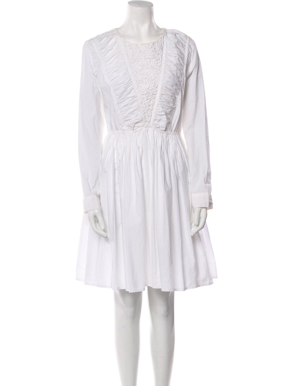 Merlette Scoop Neck Mini Dress - White Dresses, Clothing - WMERT23314 ...