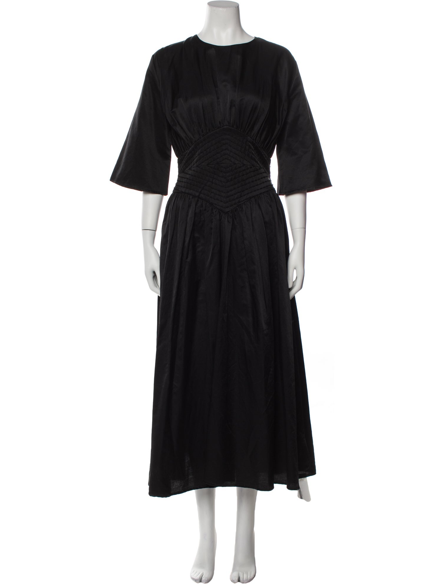 Merlette Crew Neck Midi Length Dress w/ Tags - Black Dresses, Clothing ...
