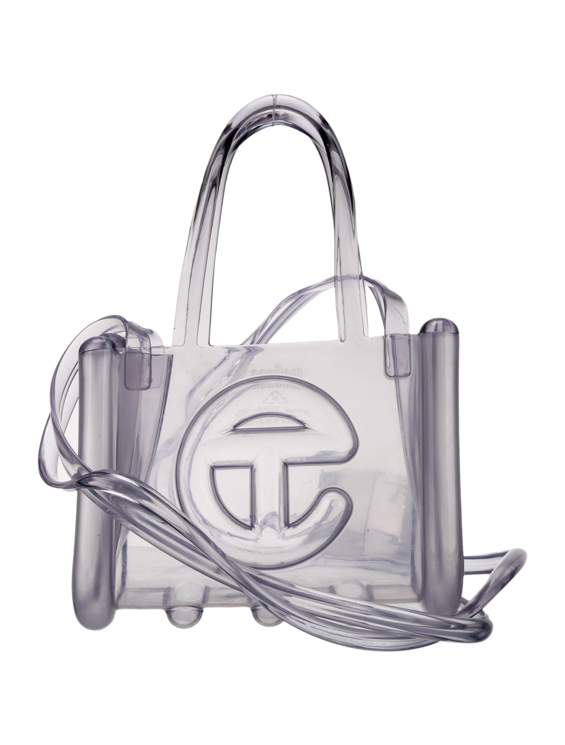 Melissa x TELFAR Small Clear Jelly SHopping Bag - Clear Mini Bags ...
