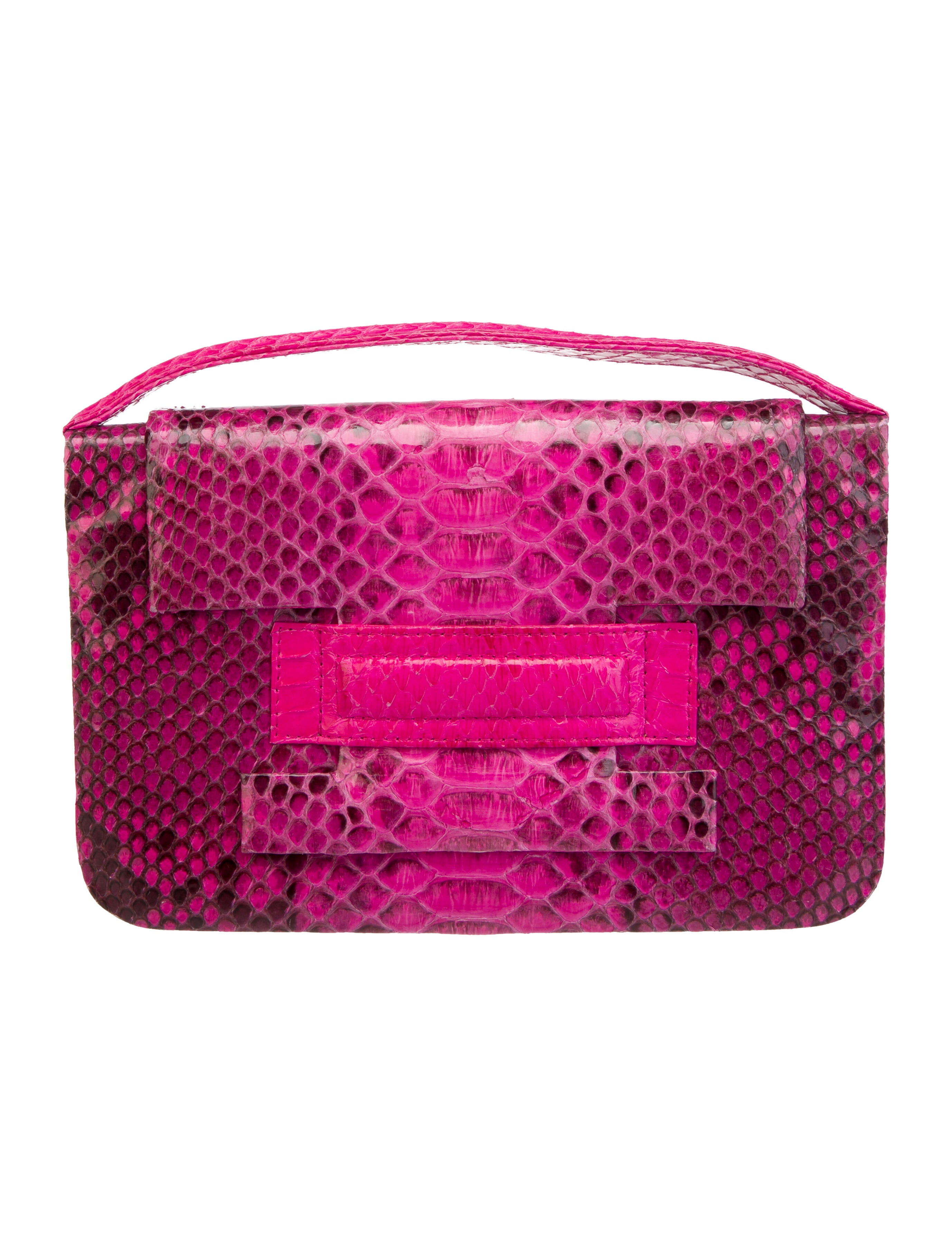 Celine Céline Clutch - Orange Clutches, Handbags - CEL10050 | The RealReal